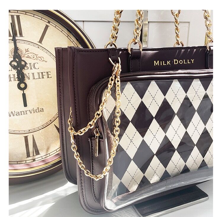 【FUYUUNEKO】アーガイル痛バッグ milk dolly | G.triGer