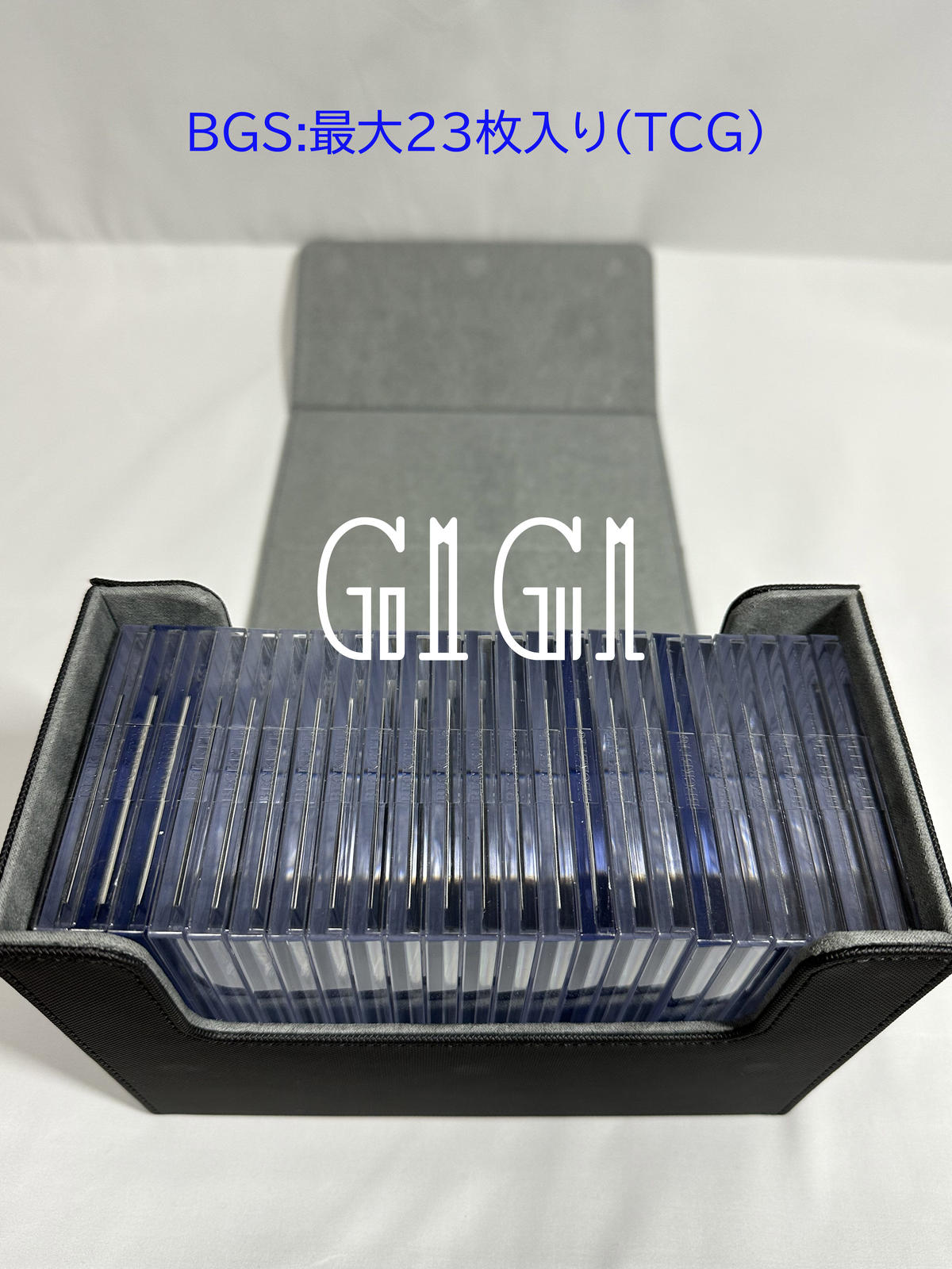 「G1G1」PSA/BGS鑑定カード収納 ケース（ストレージボックス、デッキホルダー）グレー ...