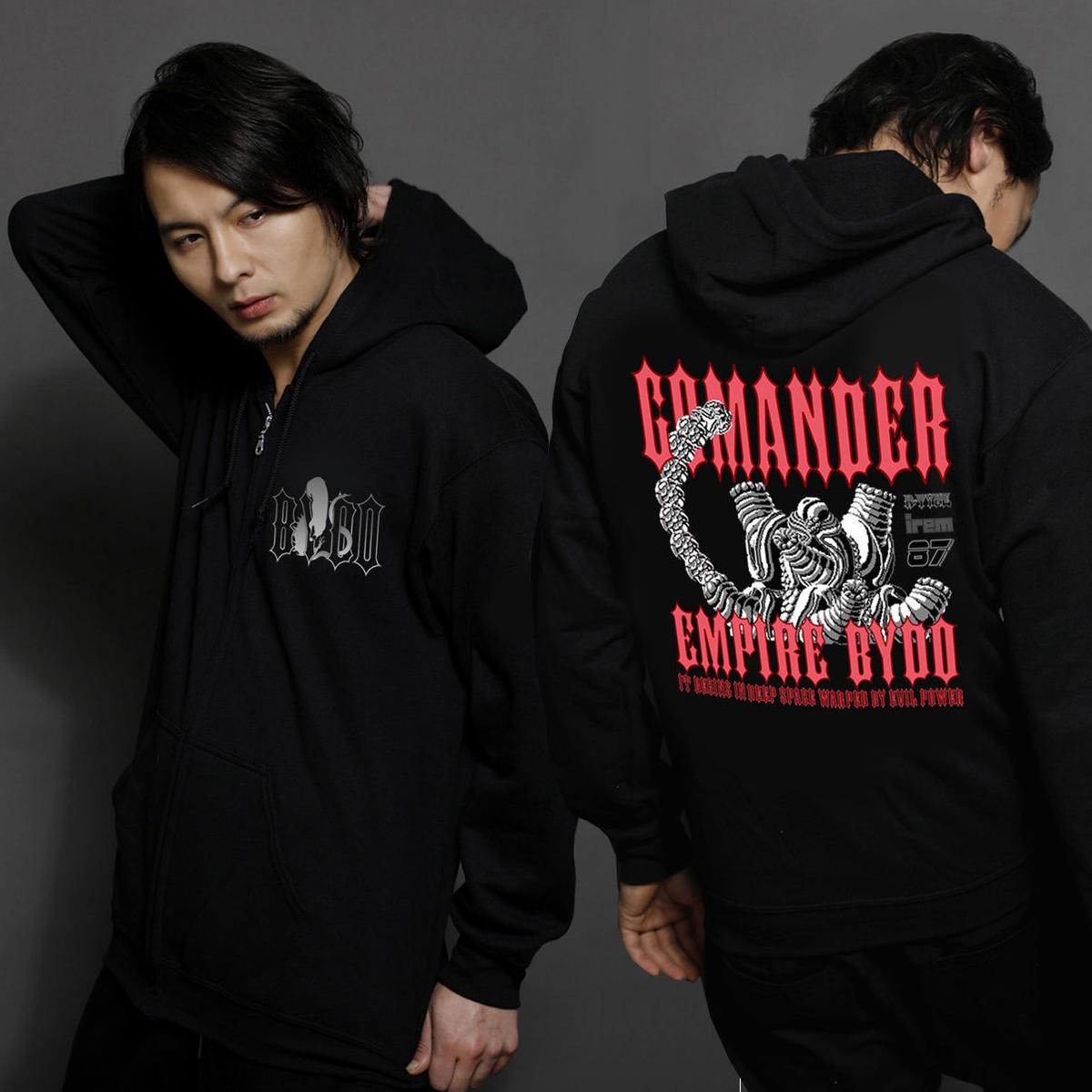 【R-TYPE 】「GOMANDER」Zip-Up Hooded Sweatshirt | g...
