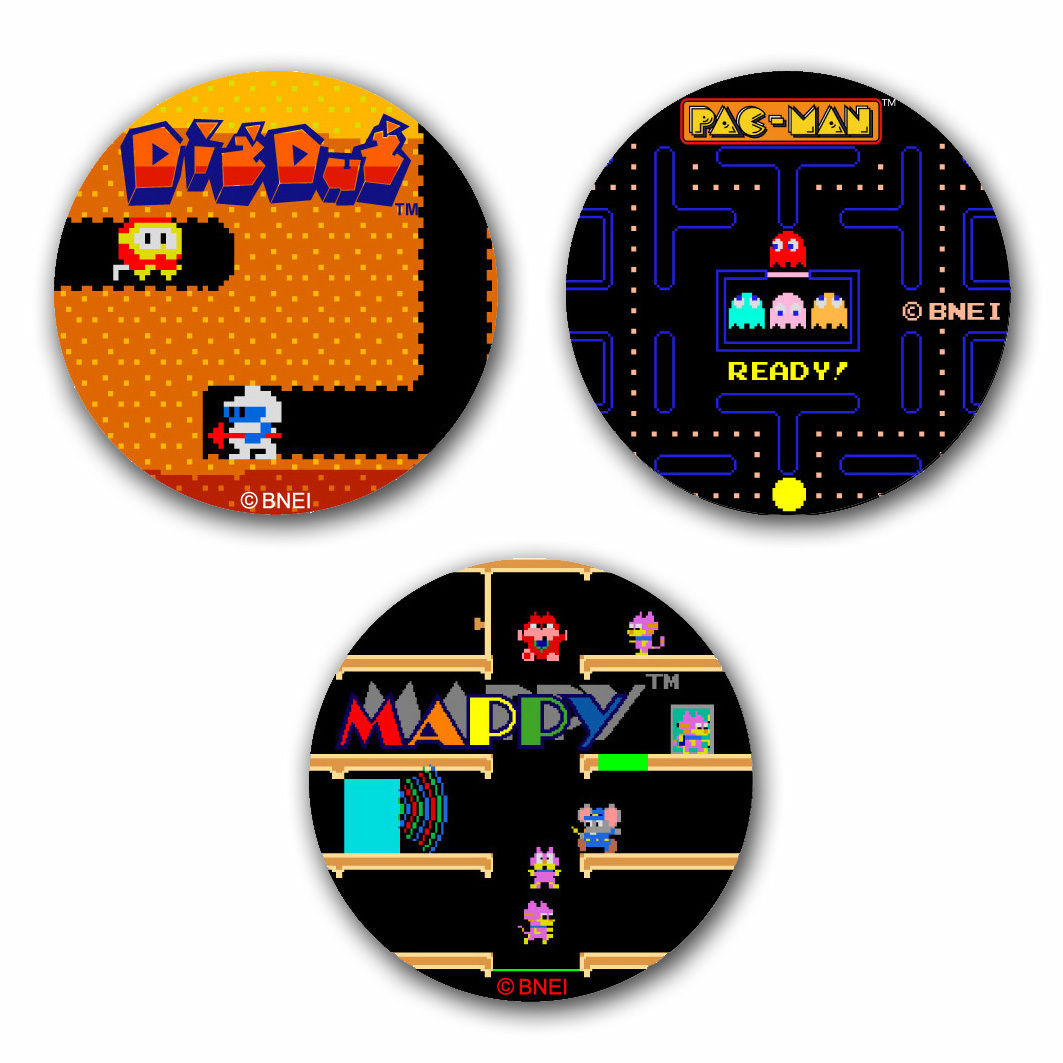 【NAMCO Arcade Selection Vol.2 】Button Badge (3...
