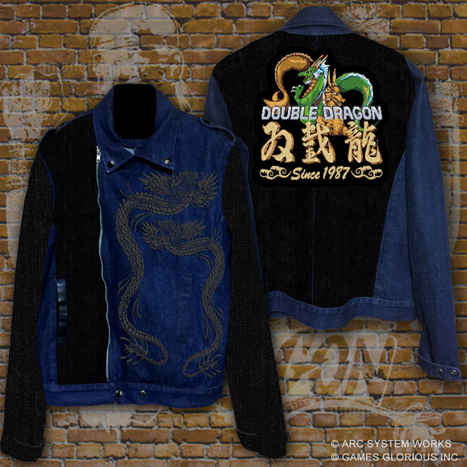 DOUBLE DRAGON -Embroidered Denim Jacket- | game...