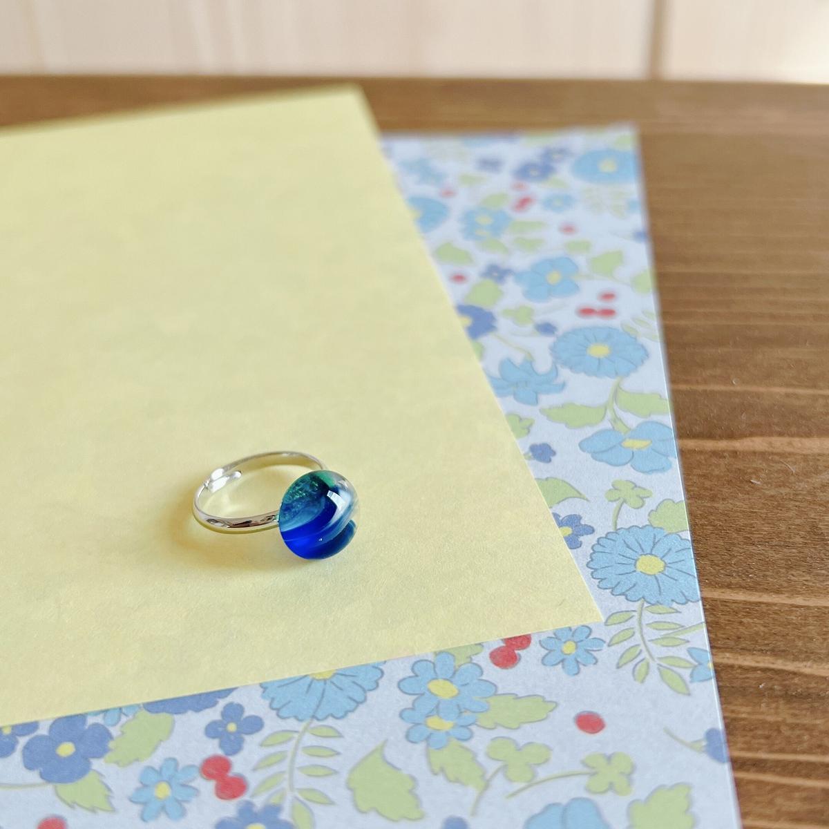 ガラスの指輪*ピンキー*234 | ガラス工房あずさ