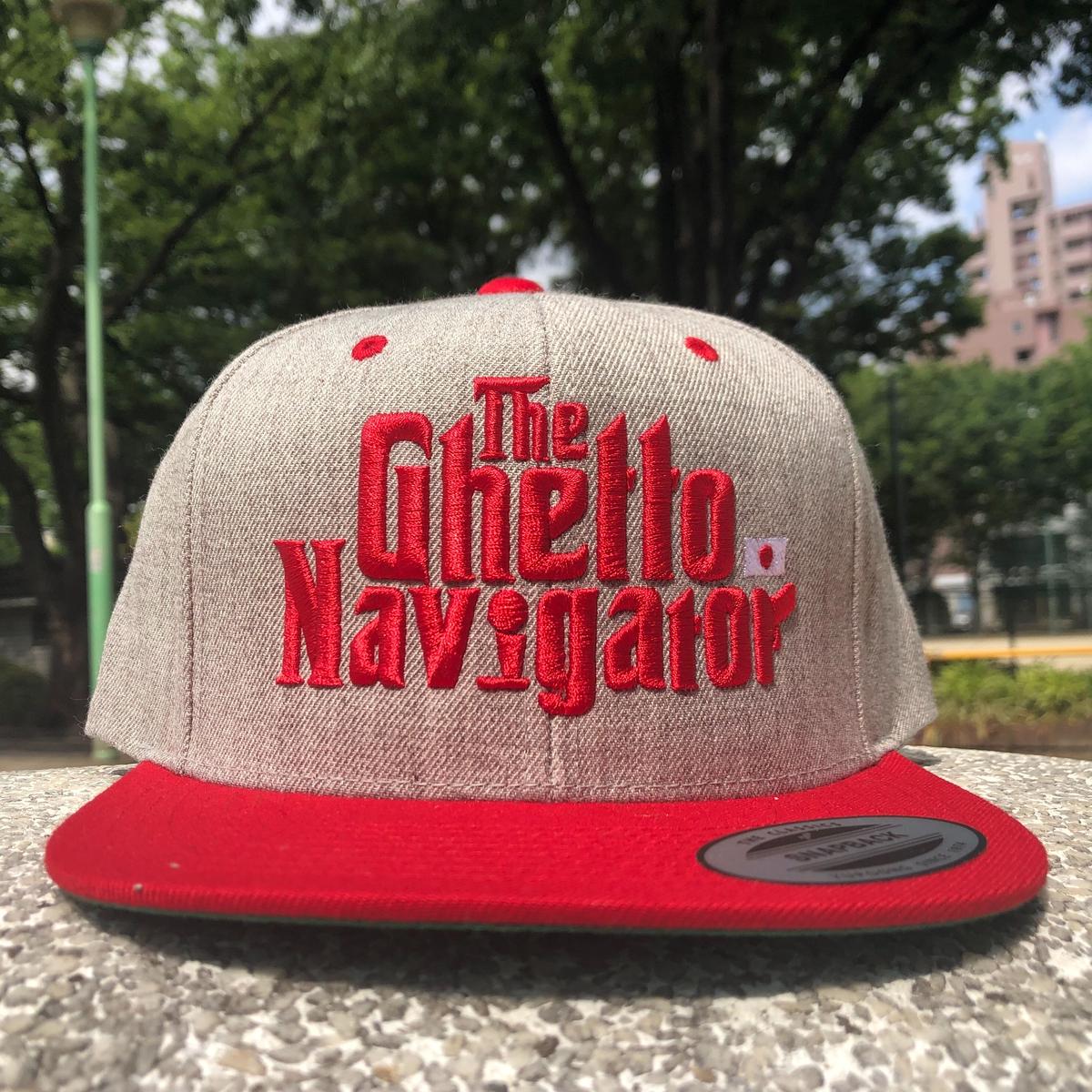 THE GHETTO NAVIGATOR snapback cap / Heather Gra...
