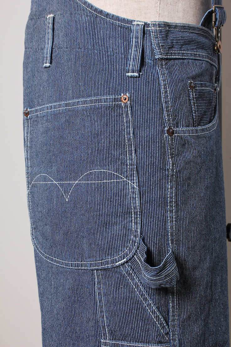 No Bib Overalls / Pin Stripe | GORI INTERNATION...
