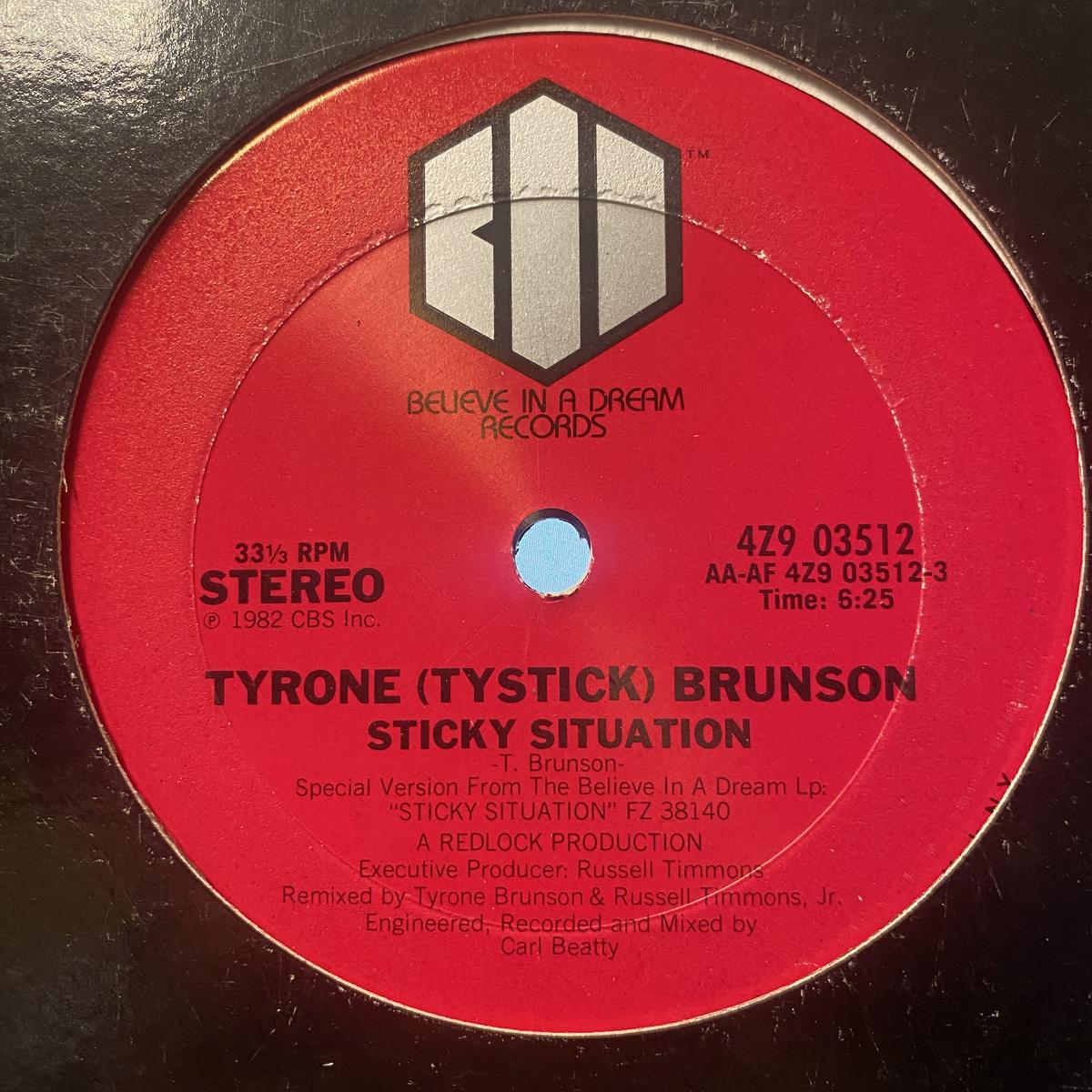 TYRONE BRUNSON / Sticky Situation (12inch) | Go...