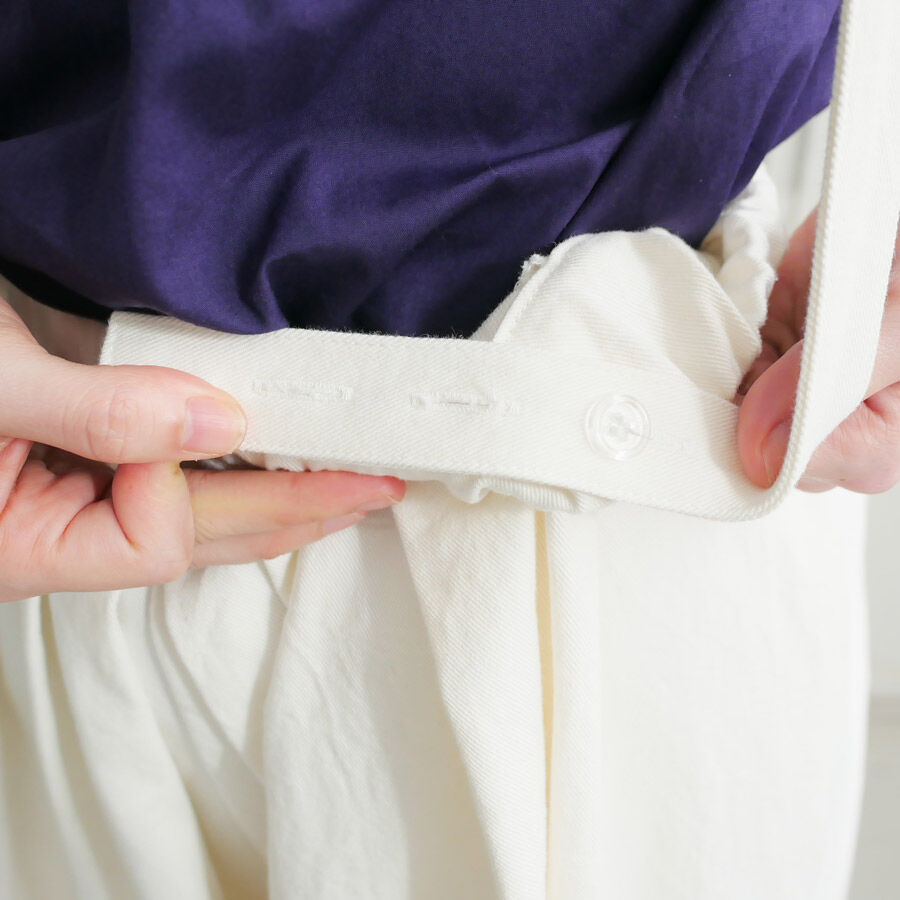 GOUACHE ｜ガッシュ｜サスペンダーキュロットパンツ｜WHITE | GOUACHE FU...