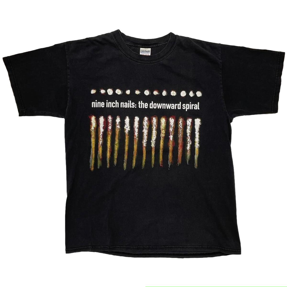 NINE INCH NAILS THE DOWNWORD SPIRAL GILDAN LARG...