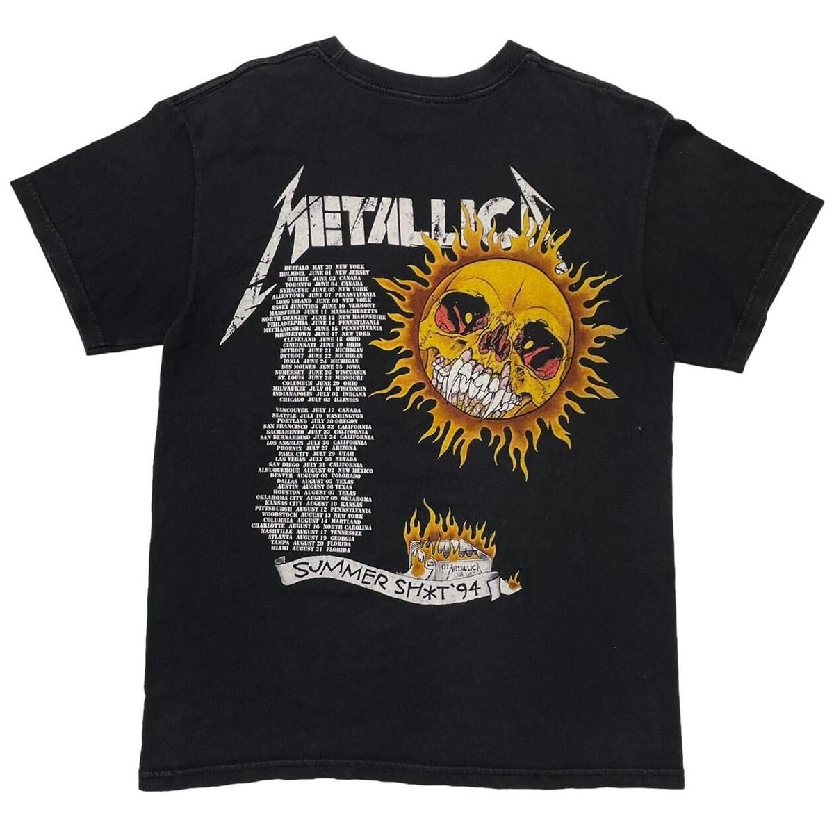 METALLICA 00s PUSHEAD SUMMER SHIT 1994 FLAME SK...