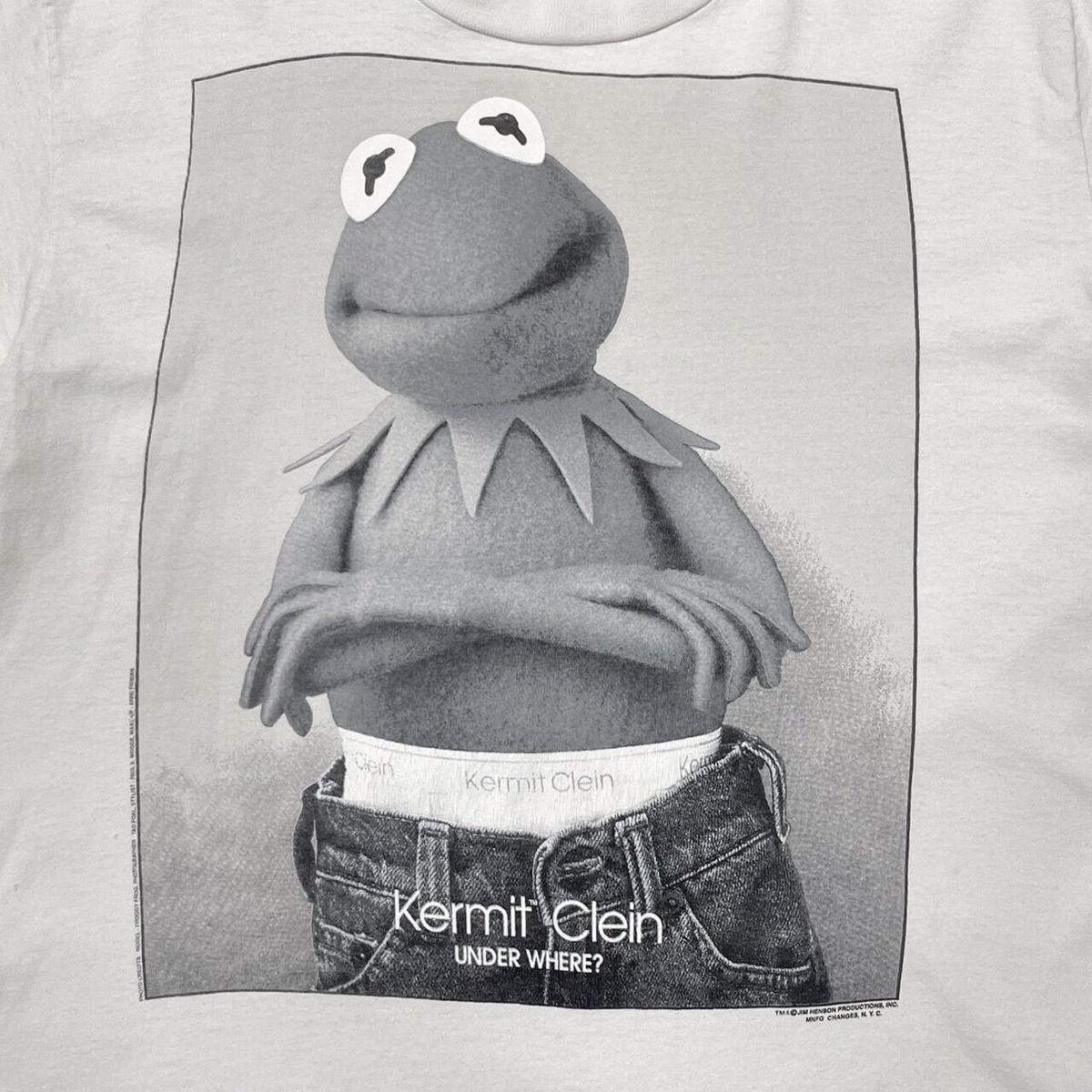 KERMIT KERMIT CLEIN CALVIN KLEIN PARODY WHITE F...