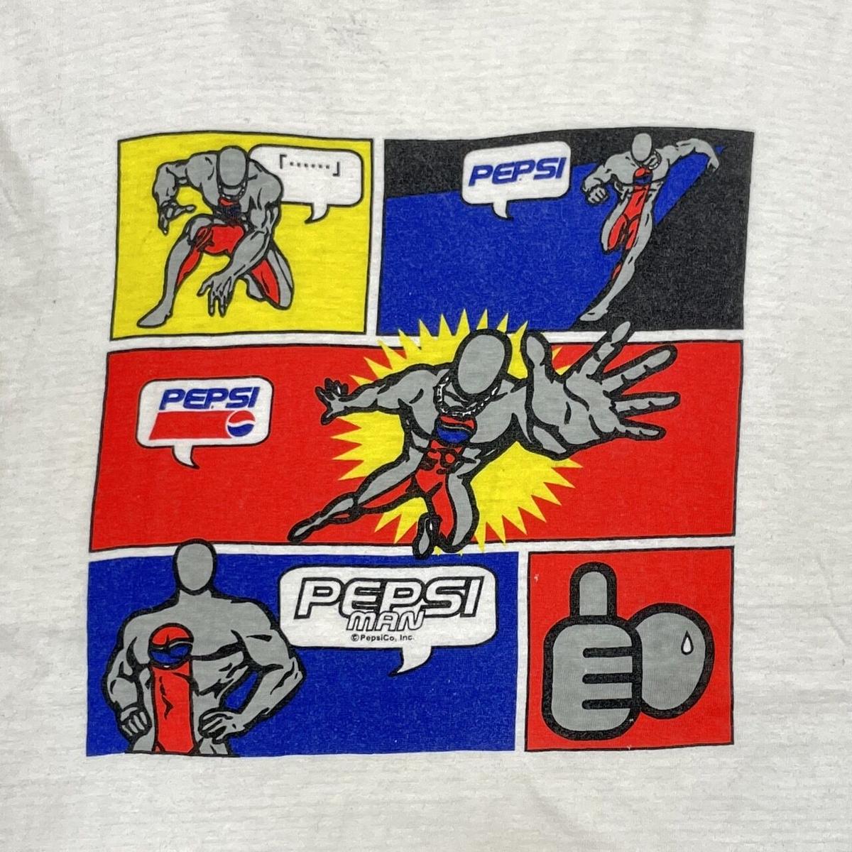 PEPSI PEPSI-MAN COMIC WHITE FITS LARGE 3440