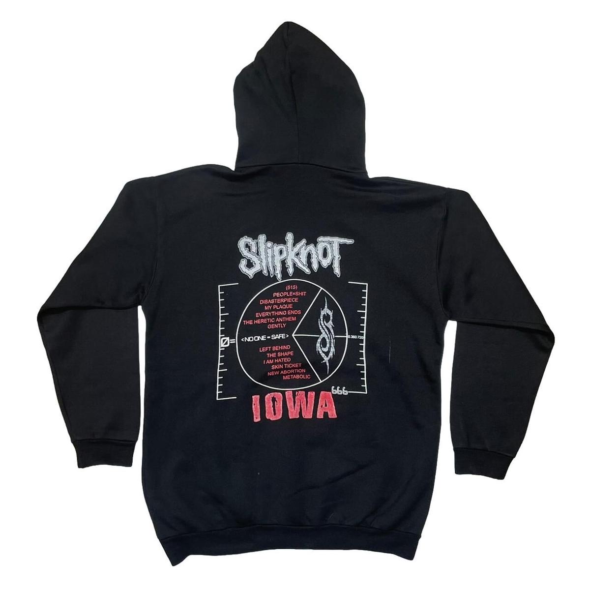 SLIPKNOT IOWA HOODIE BLACK EURO BOOTLEG FITS XL...