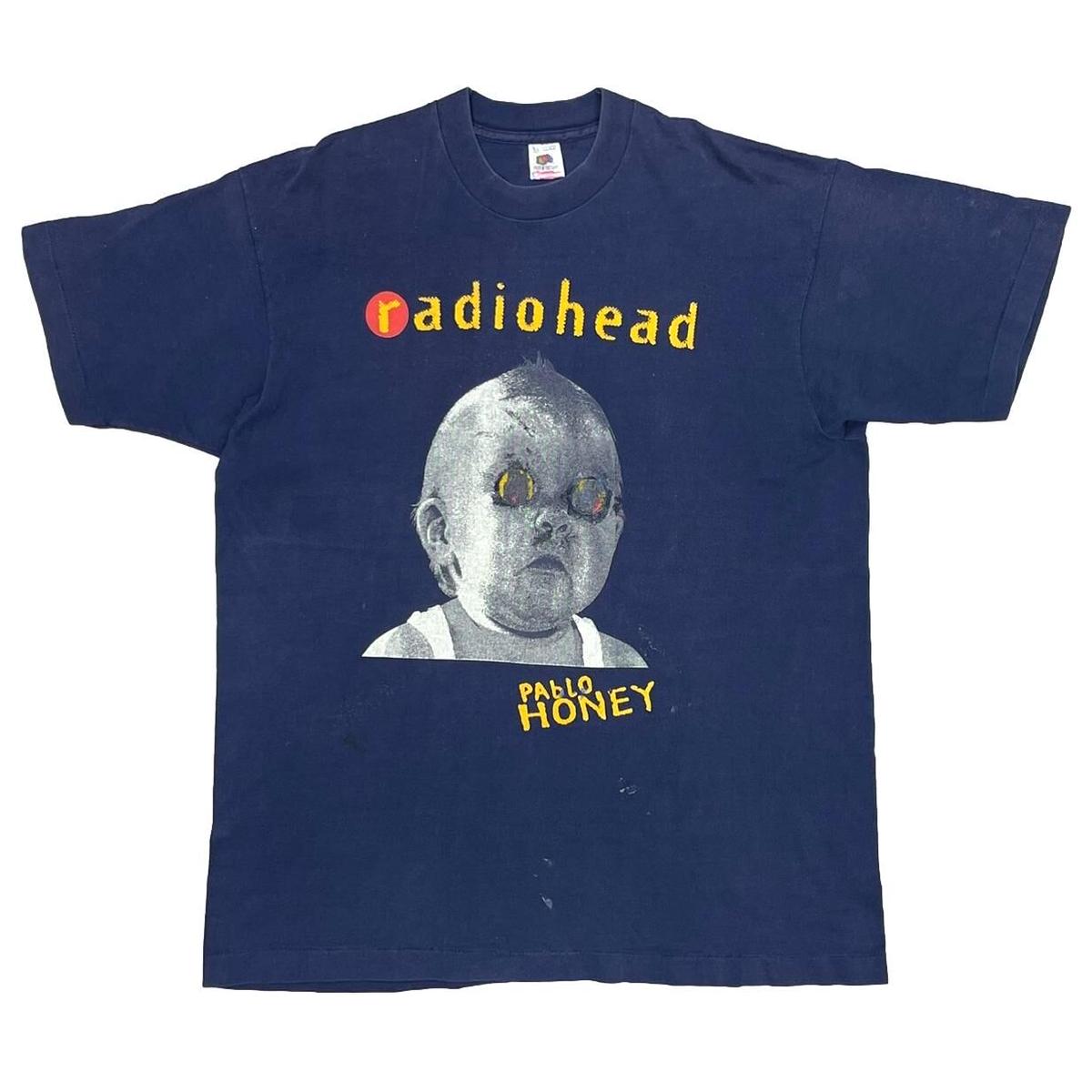 RADIOHEAD PABLO HONEY NAVY FRUIT OF THE LOOM XL...