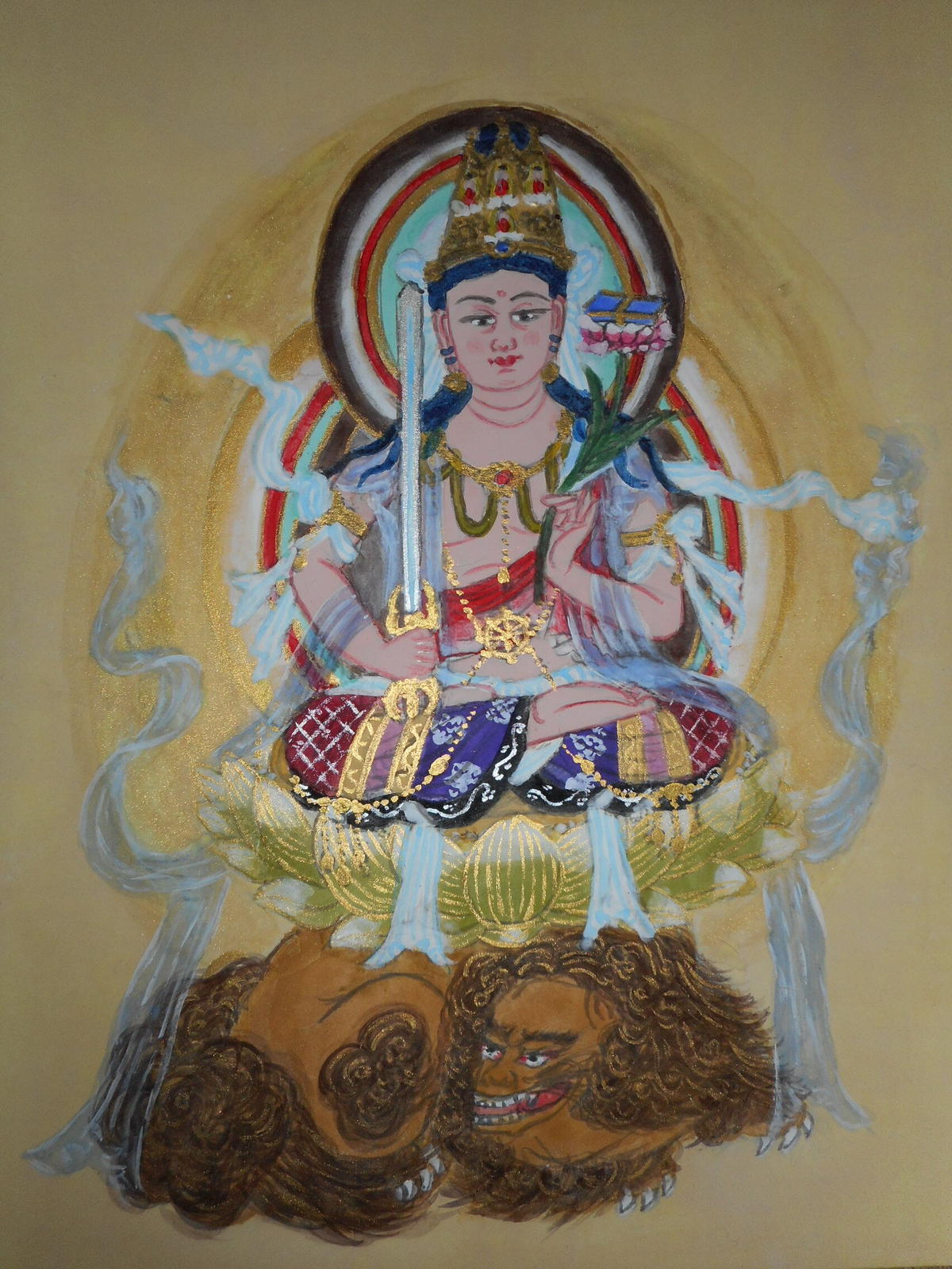 文殊菩薩 | 仏教美術 -開運仏画-