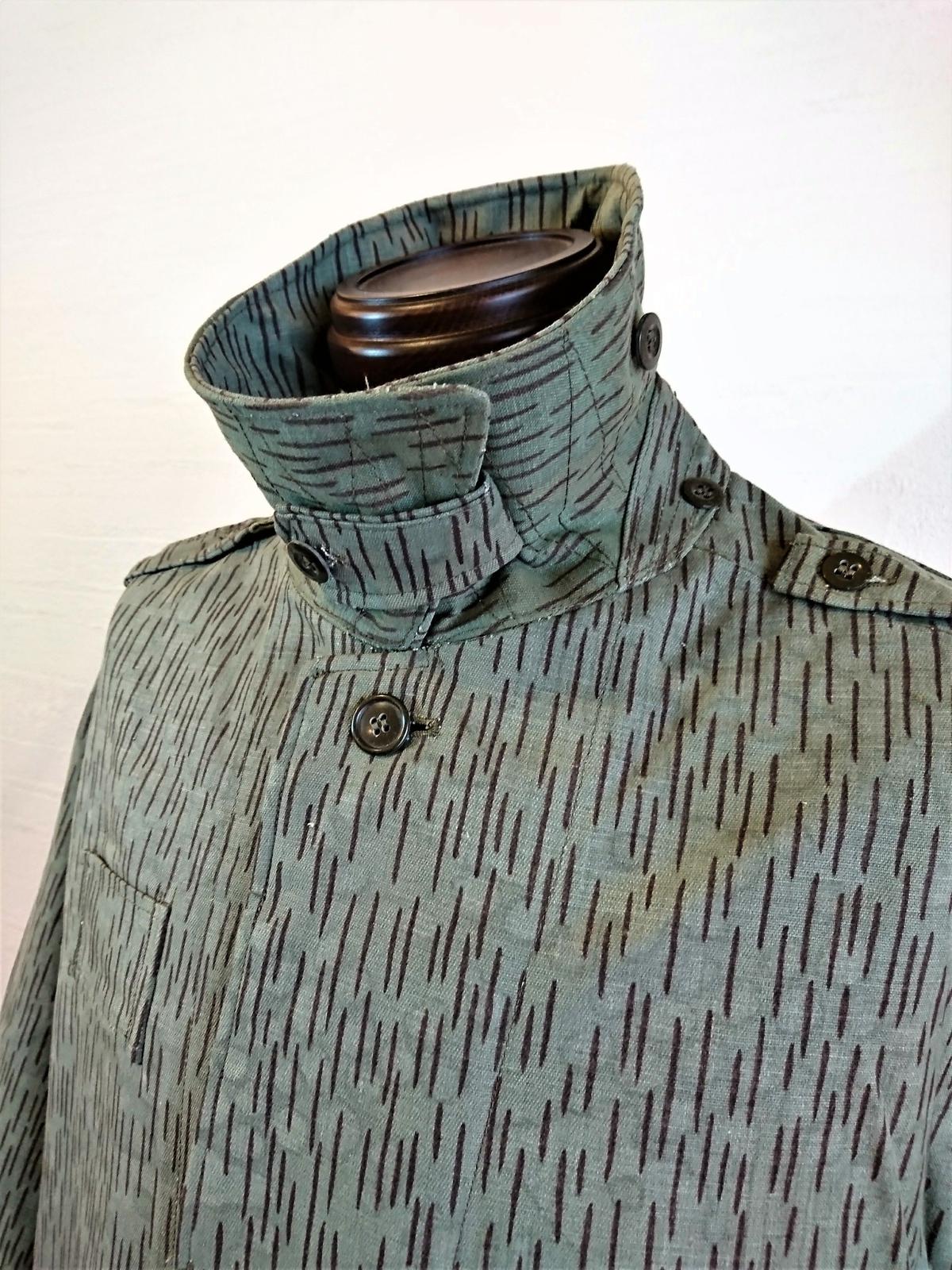 【Czech Army 60 's Rain Drop Camo Coat DeadStock...