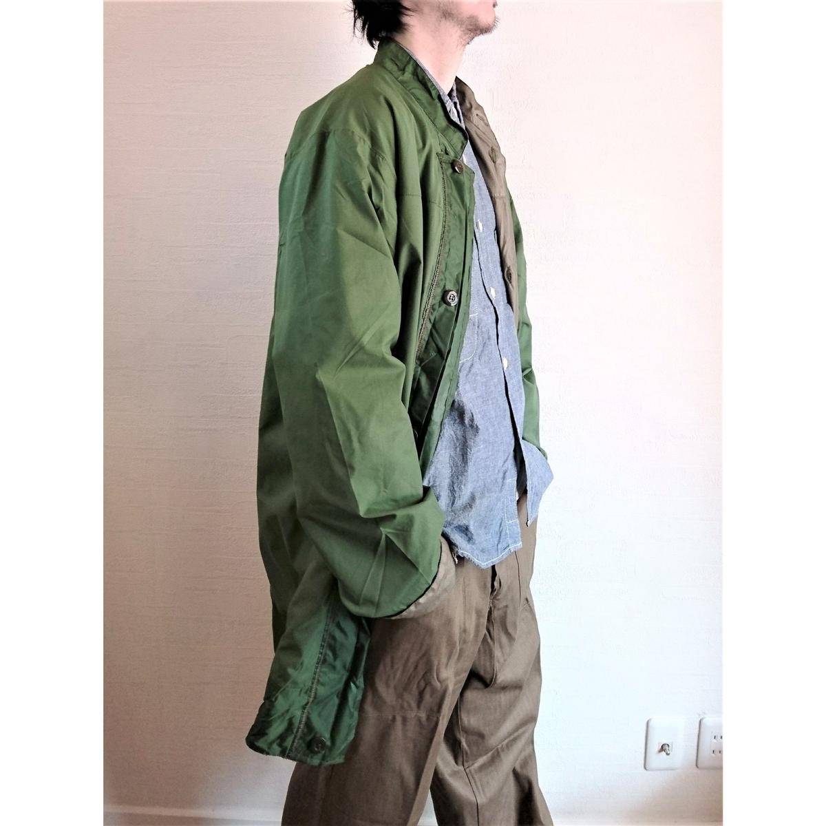 【Netherlands Army GORE-TEX Liner Coat Used Sol...