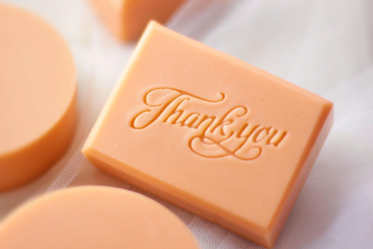 手作り石けん専用 オリジナルアクリルスタンプ | Happy Soaping