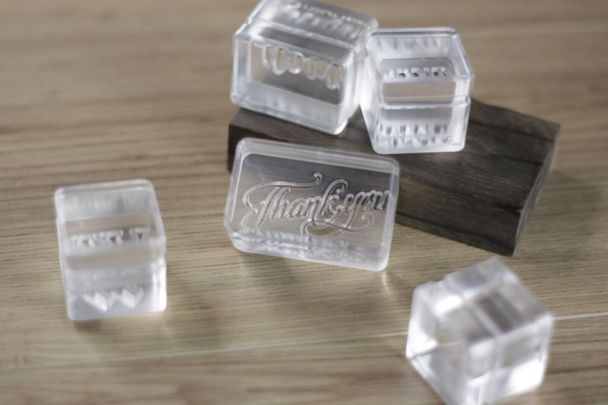 手作り石けん専用 オーダーメイドのアクリルスタンプ（2個セット） | Happy Soaping