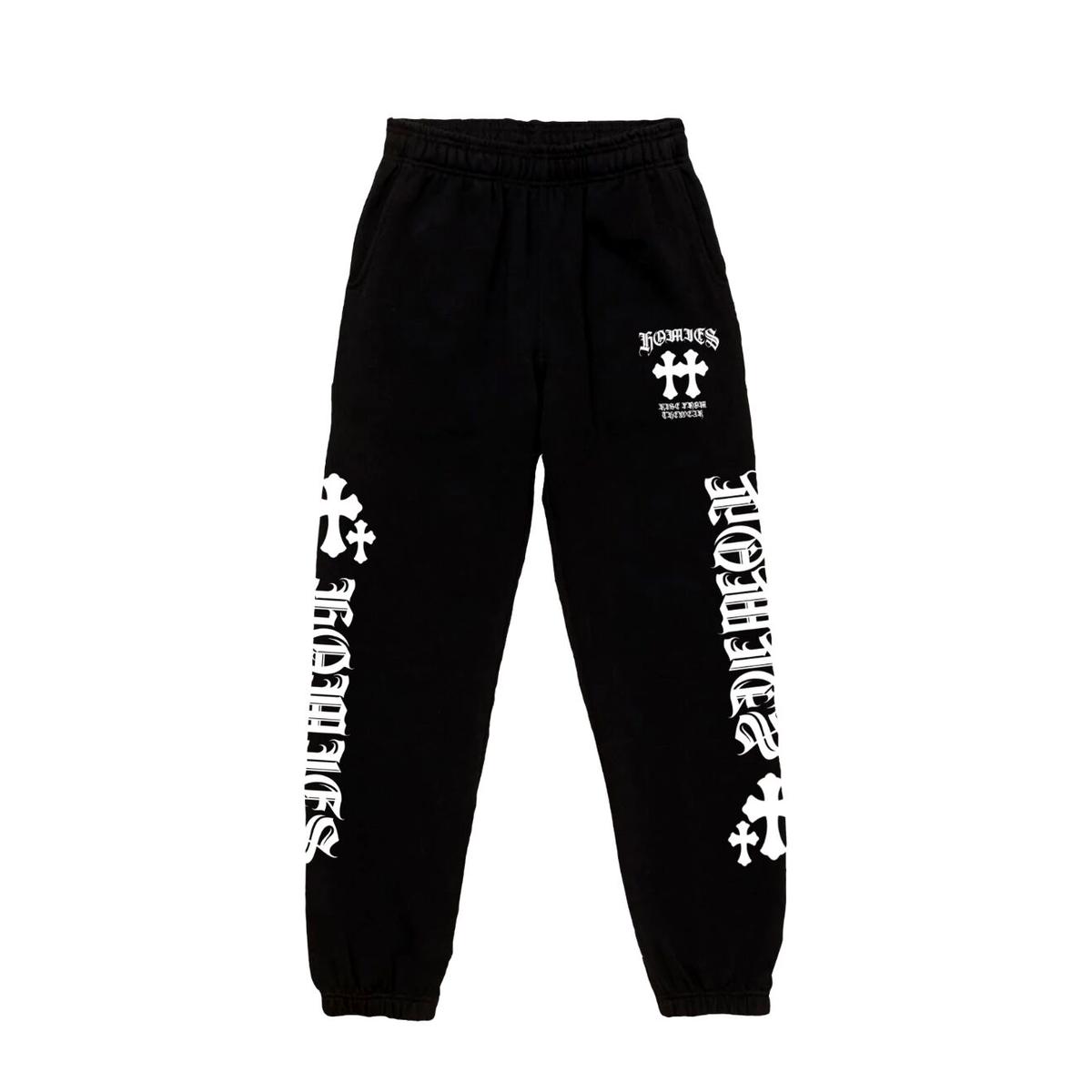 W cross sweat pants (black) | HOMIES