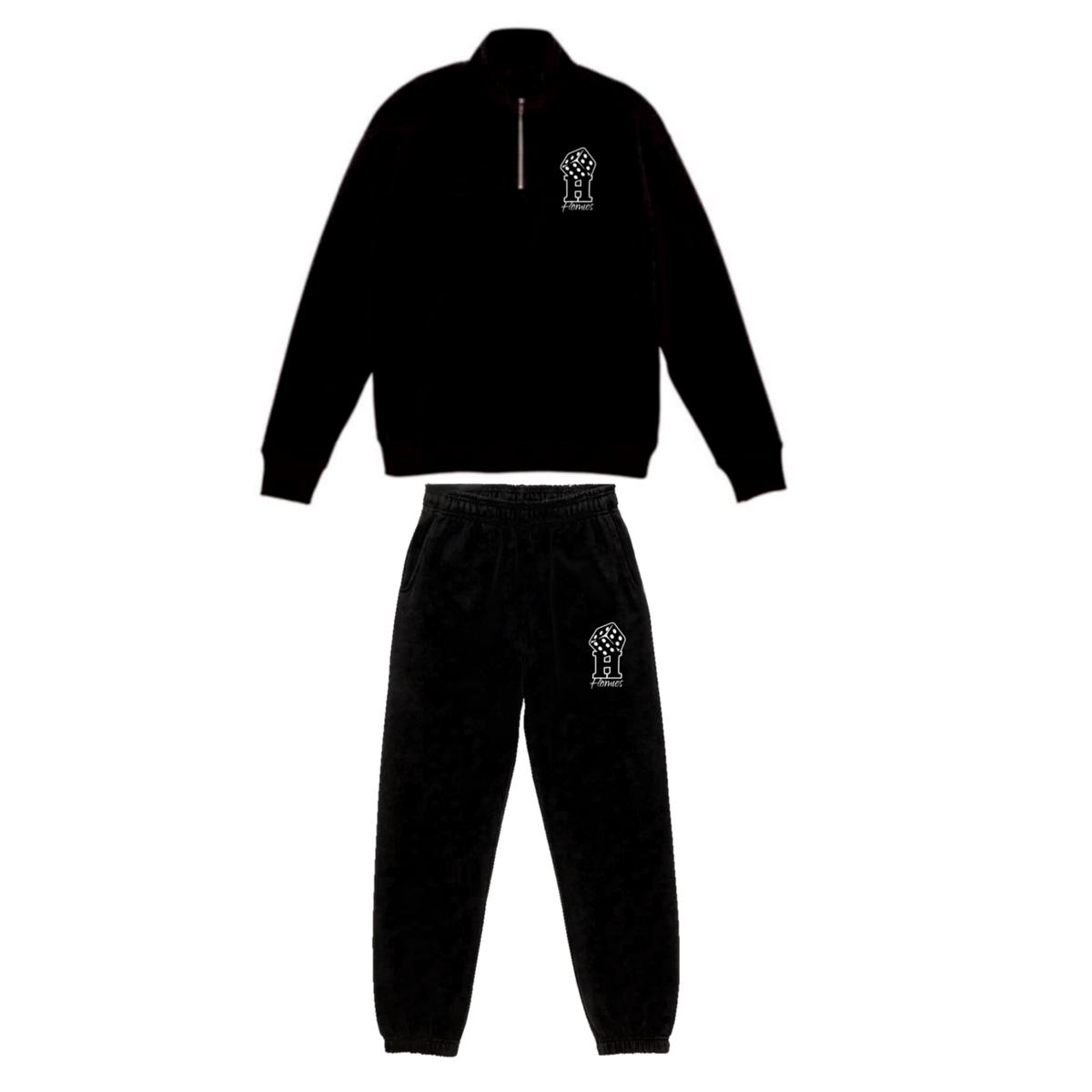 dice homies half zip set up (black) | HOMIES
