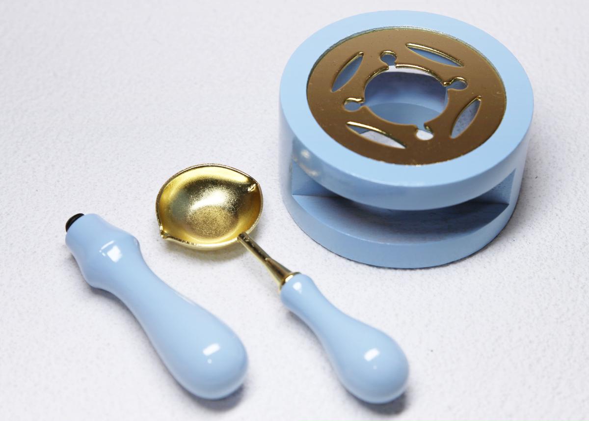 シーリングスタンプ用品3点セット 炉・スプーン・ハンドル 全4色 | Huochi -シーリン...