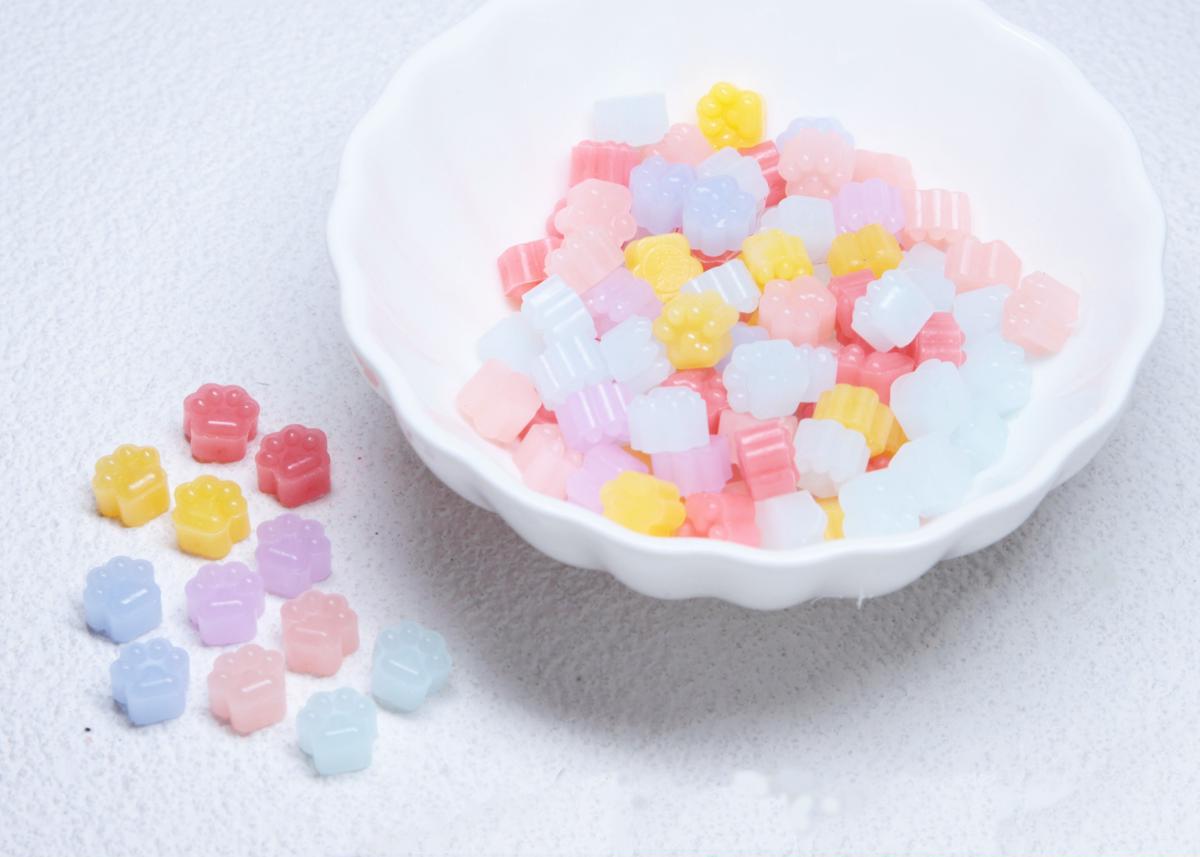 WM99 ワックス 肉球型半透明mix | Huochi -シーリングスタンプ専門店