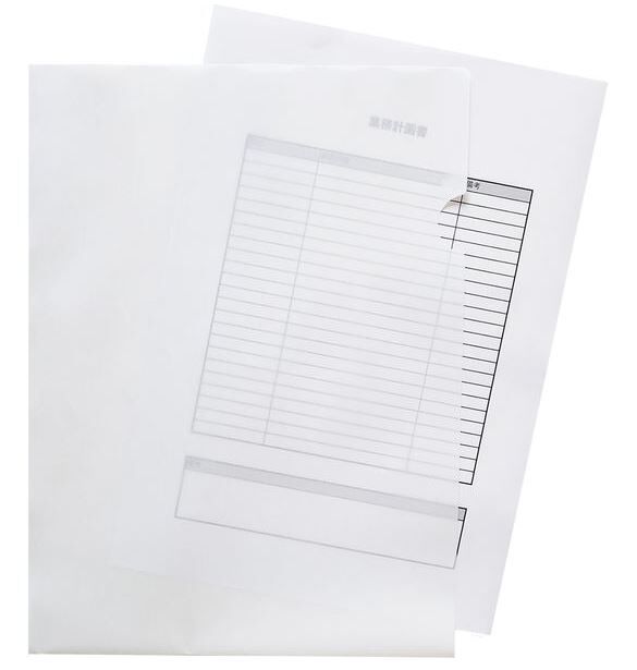 TF-A4 全て紙製！透ける！ トレーシングペーパーエコファイルA4 30枚入 | IMA...