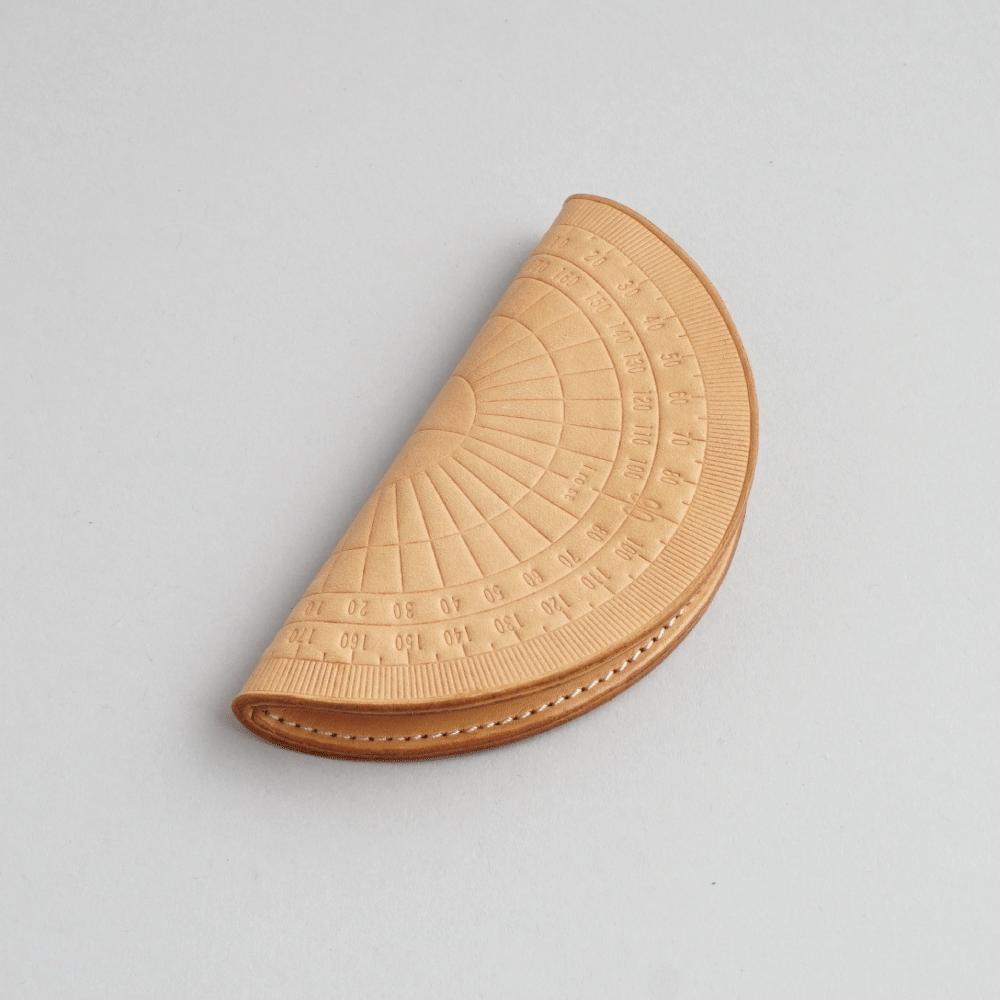 protractor coin case ( nude / black)*再入荷5月頃予定