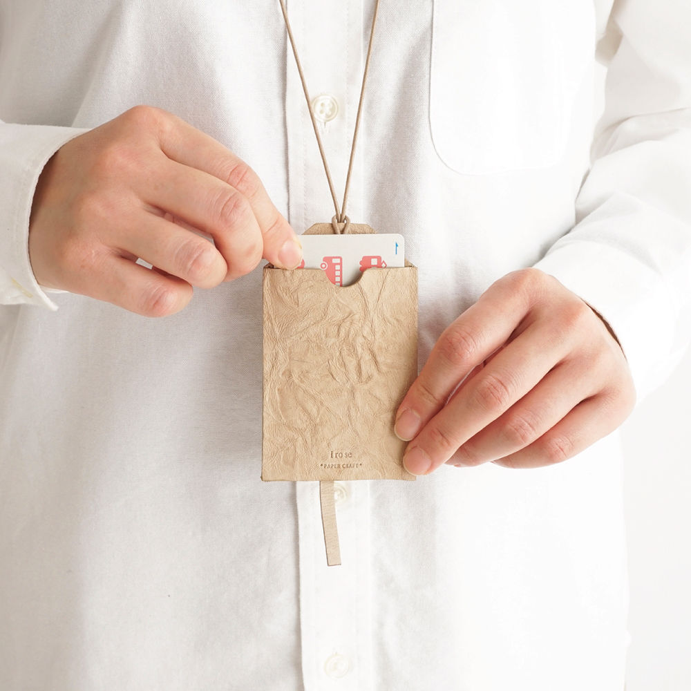 PAPER LEATHER KEY / CARD HOLDER ( BLACK / GRAY ...