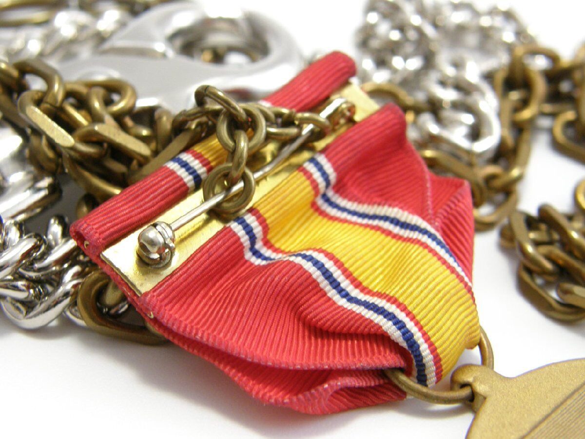 Johnny FROST / ジョニー フロスト ウォレットチェーン アメリカ軍 国防勲章 米...