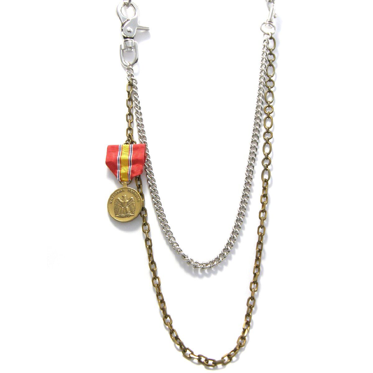 Johnny FROST / ジョニー フロスト ウォレットチェーン アメリカ軍 国防勲章 米...