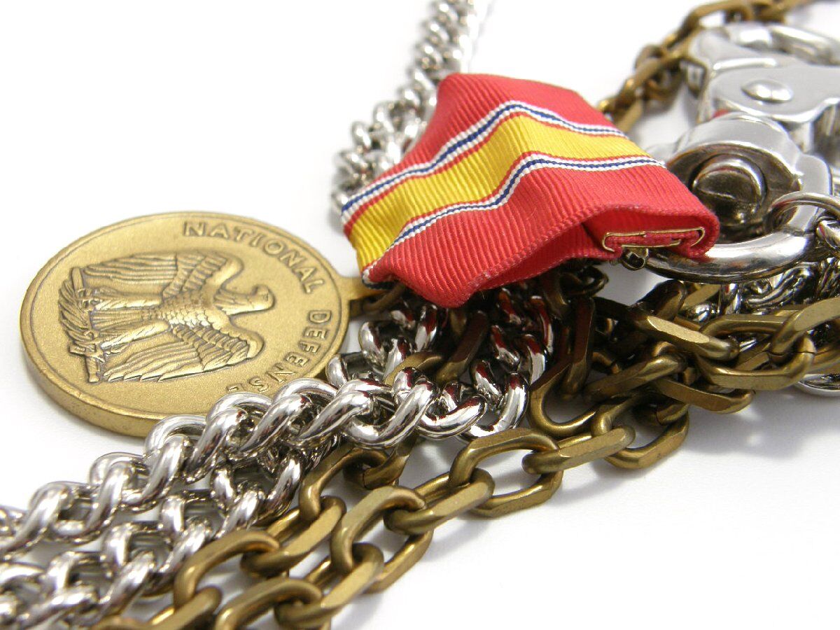 Johnny FROST / ジョニー フロスト ウォレットチェーン アメリカ軍 国防勲章 米...