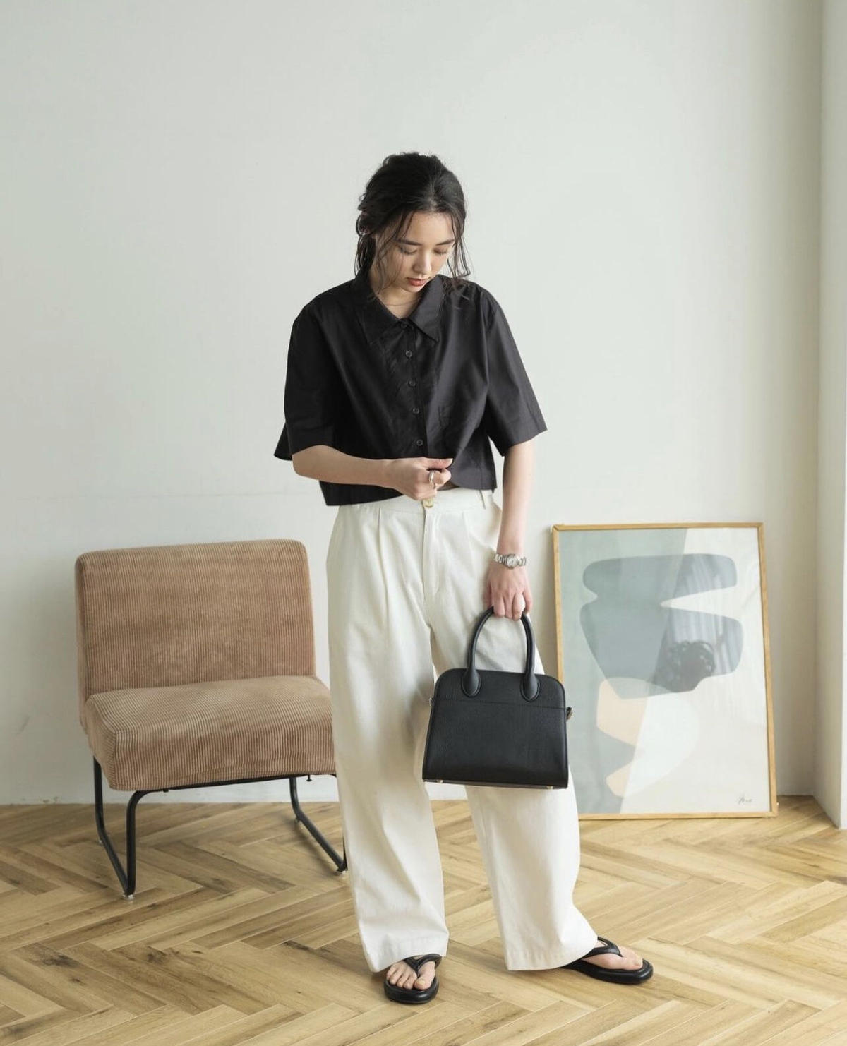 SIDE BELT BOSTON BAG middle | JISTORY
