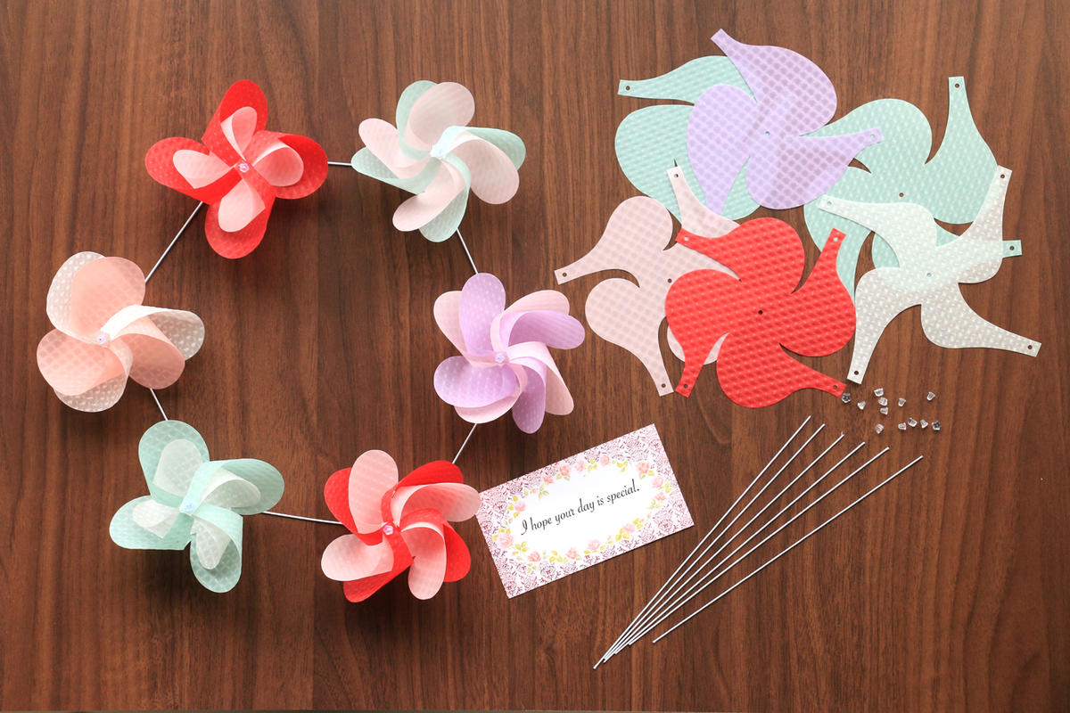 teshio paper ｜ クルクル花ぐるまキット チューリップ | 手紙社発送ショップ（紙...