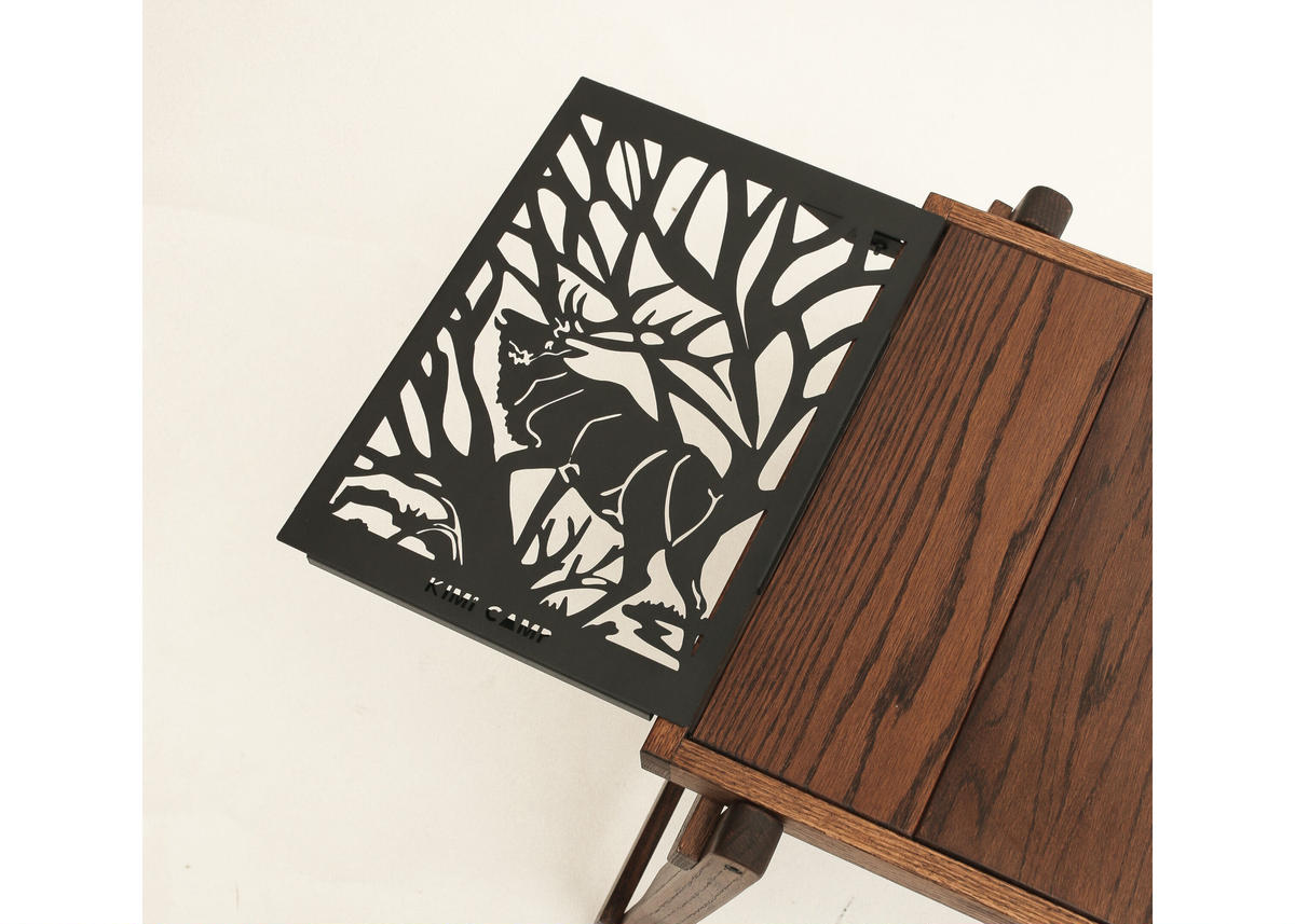 インフィニティ ウッドテーブル T02 (ウォールナット色) | KIMICAMP