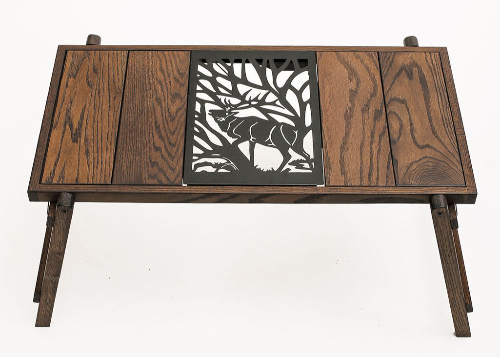 インフィニティ ウッドテーブル T02 (ウォールナット色) | KIMICAMP