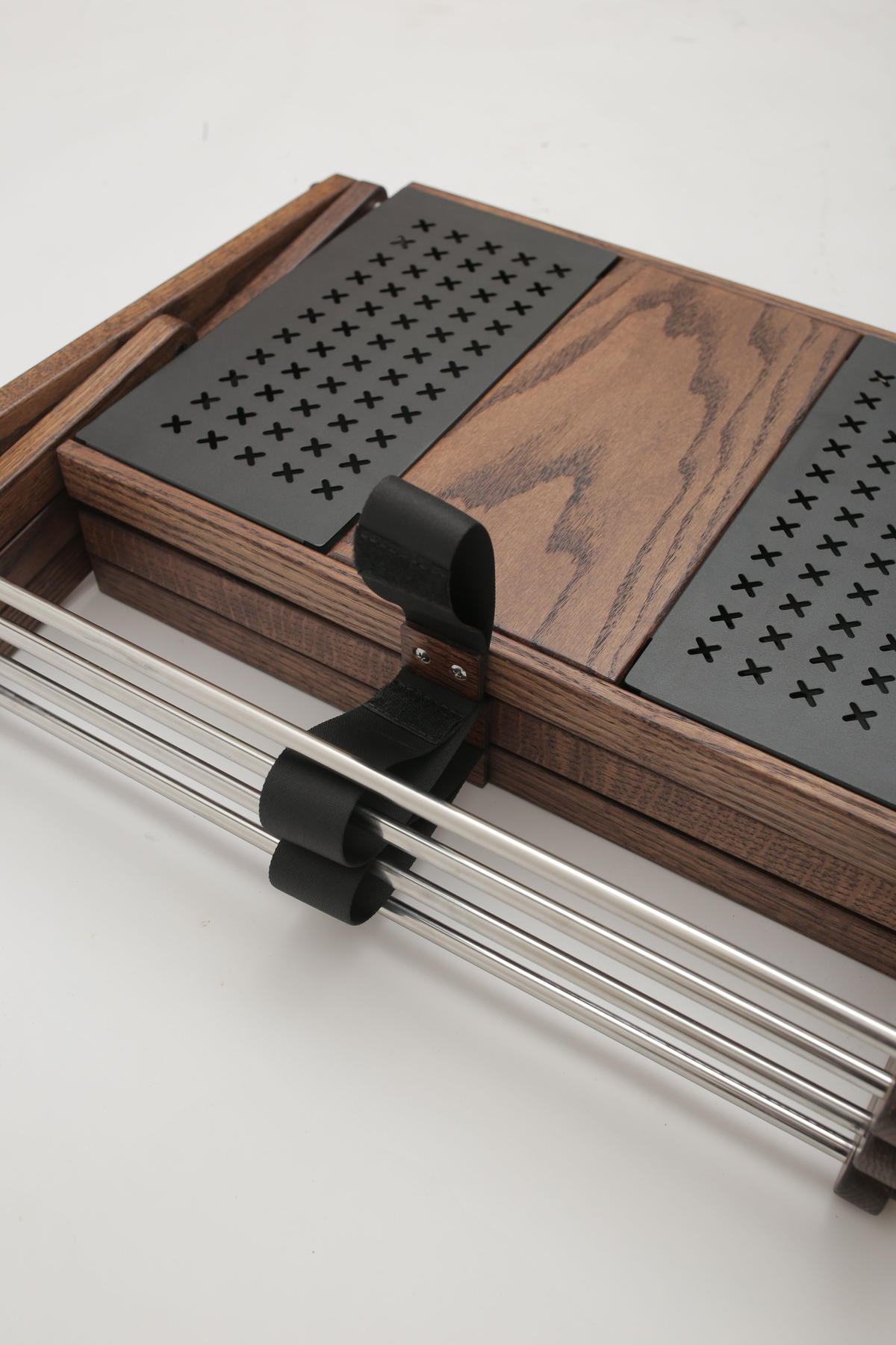 アイアン&ウッド 3段ラック（ウォールナット色） | KIMICAMP