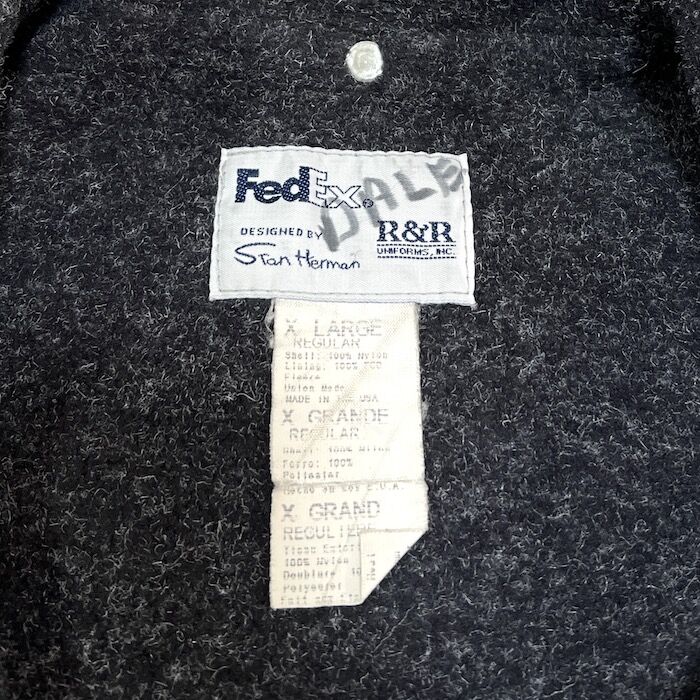 【USED】90'S FEDEX VEST DESIGNED BY STAN HERMAN