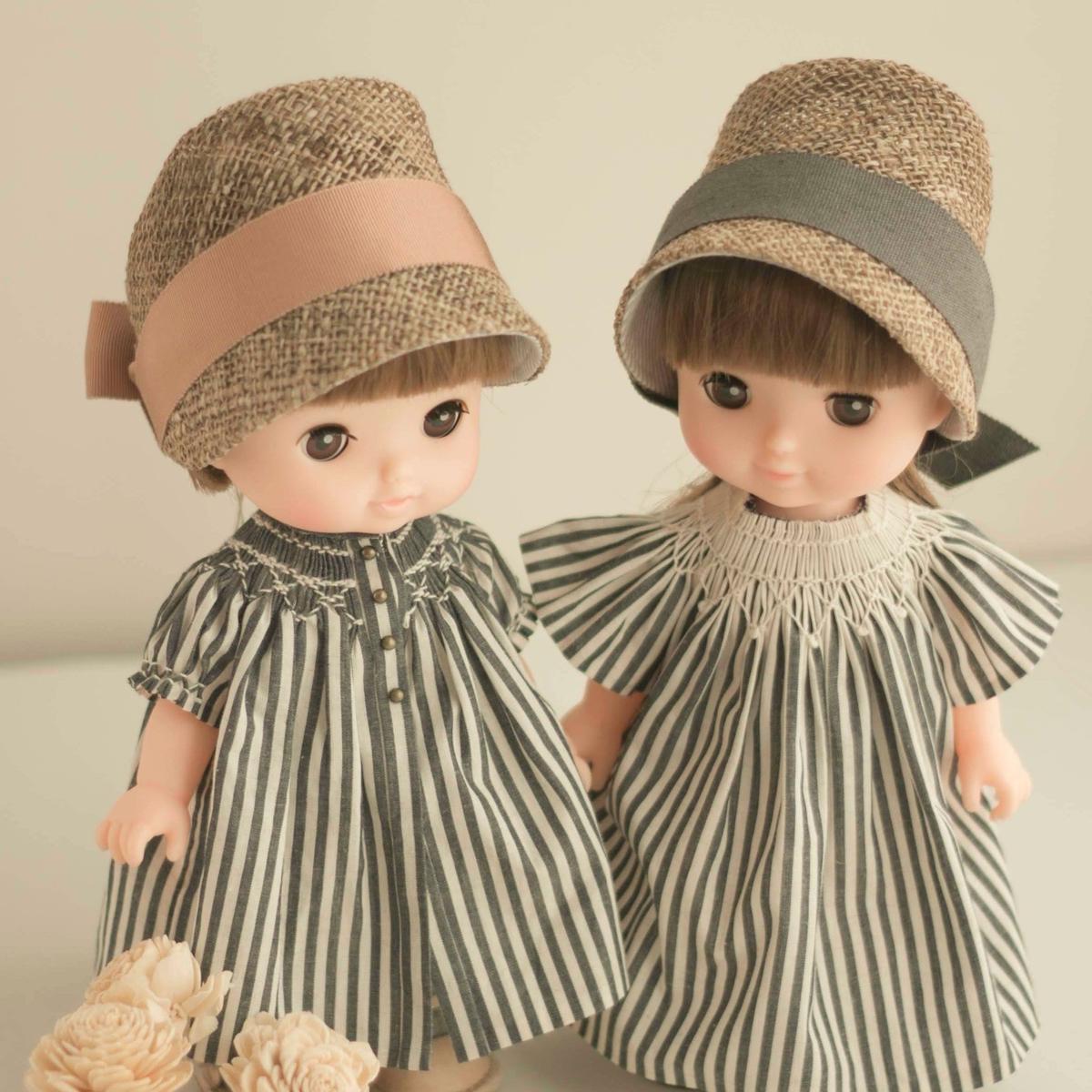 ドール 麦わら帽子【7日程で発送 】 | kubomi [クボミ] 麦わら帽子 スタイ よだ...