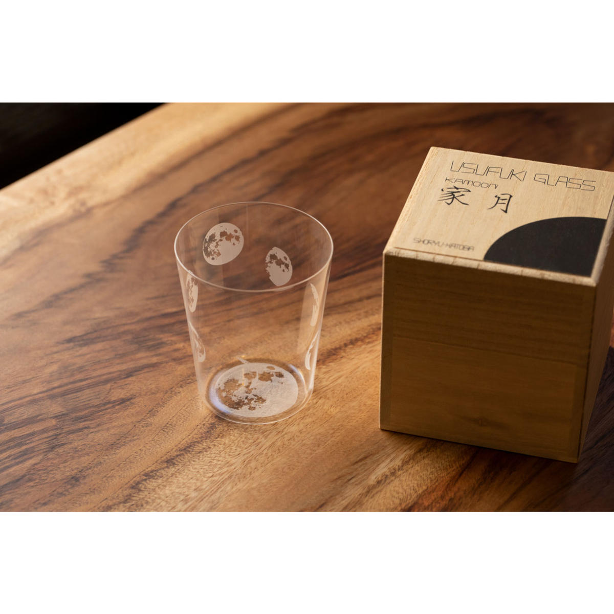 家月 - kamoon - うすふきグラス 桐箱入 | kyogen-kamon
