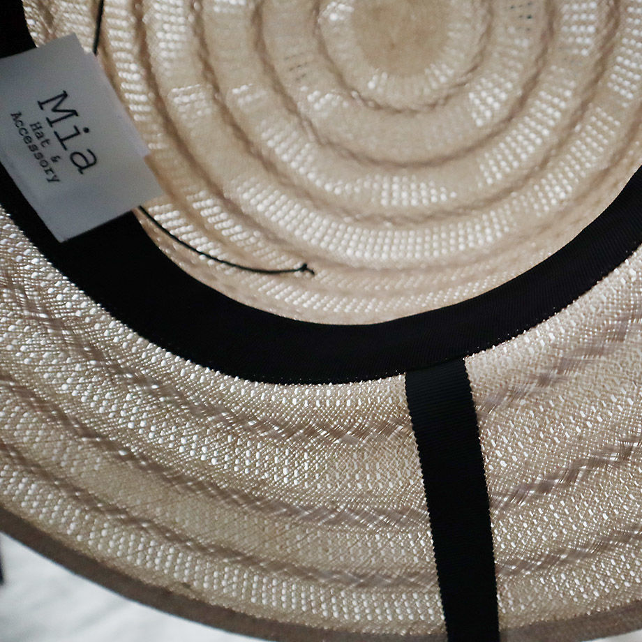 Mia Hat & Accessory lace canotier ( natural)