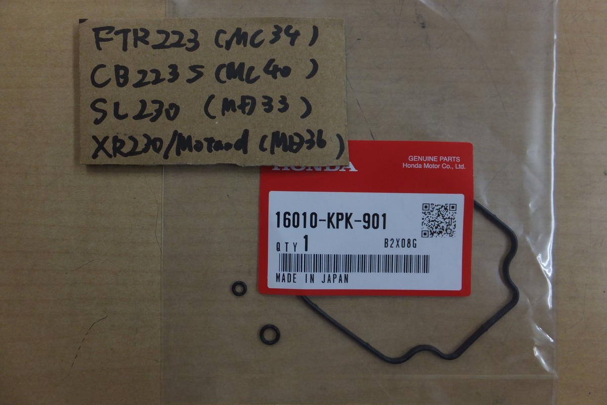 ♪FTR223/SL230/CB223S/XR230//純正キャブガスケット/パッキン/新品/...