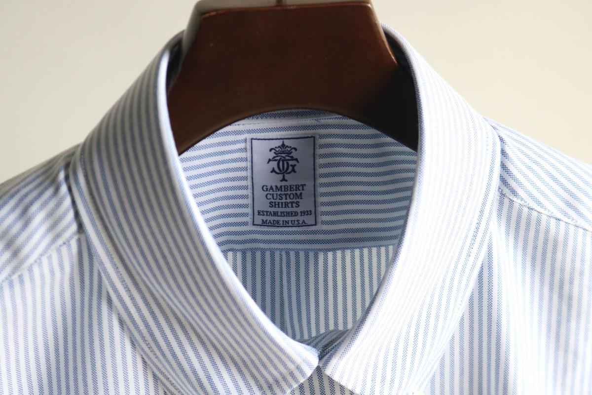 GAMBERT CUSTOM SHIRTS / B.D SHIRTS OX STRIPE