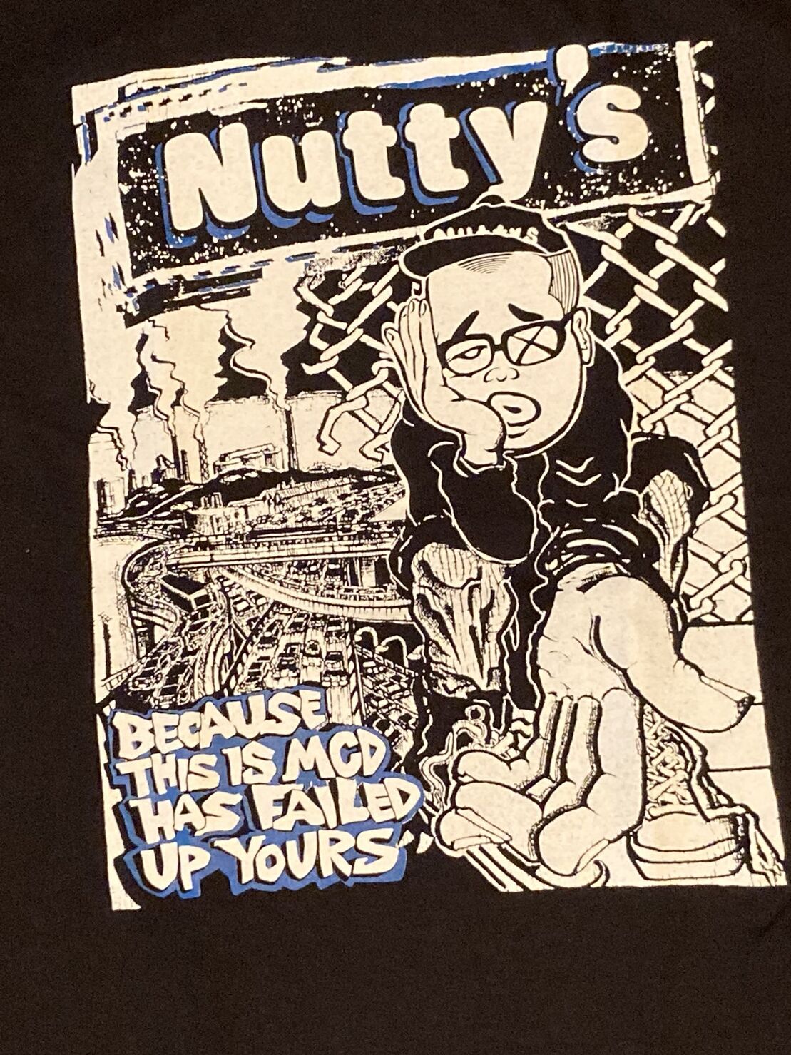 ナッティーズ 2nd ロゴ 半袖Tシャツ（ブラック）＋ステッカー | Live&BAR Nut...