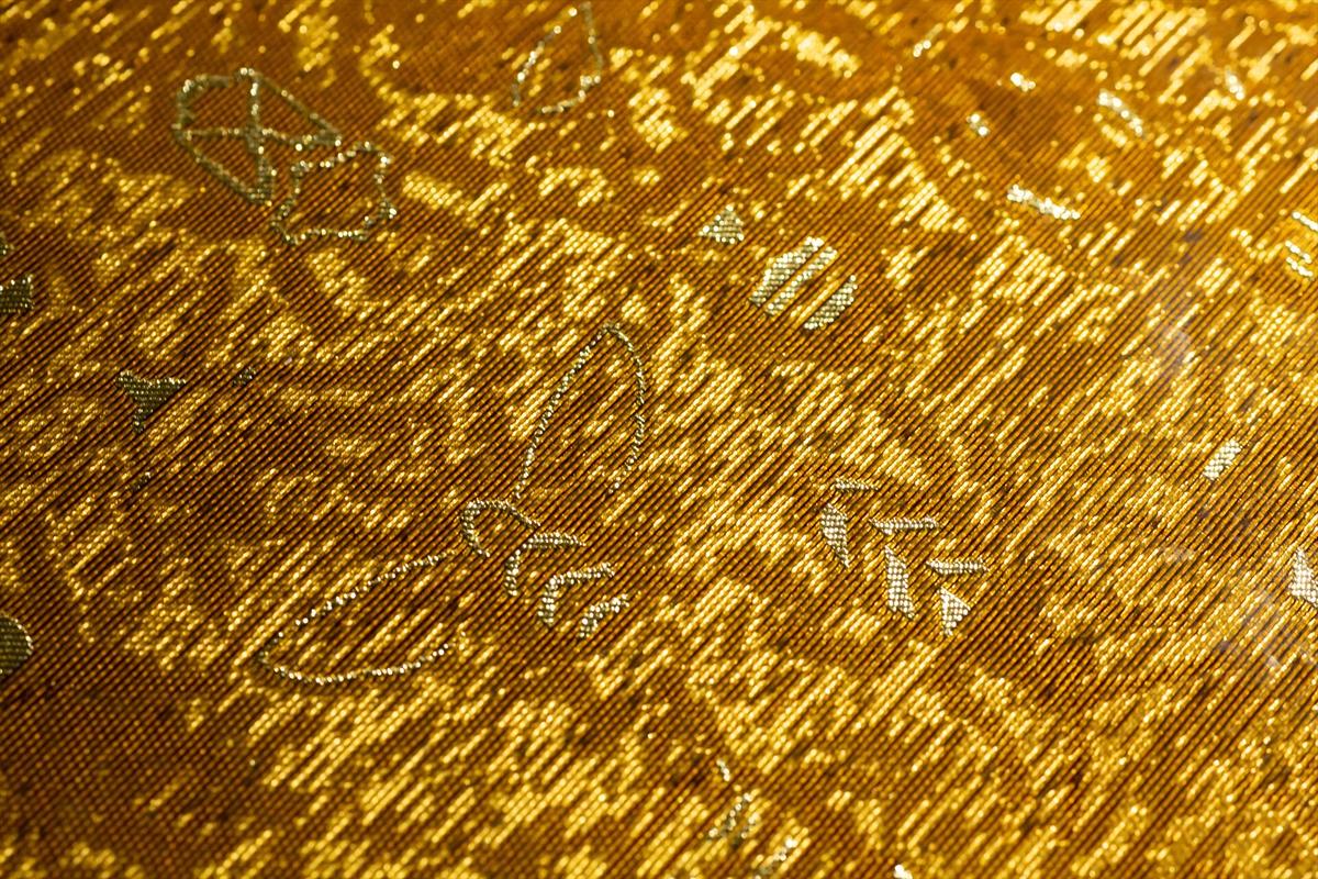 Golden Coloured Silk Kyoto Glass ＊特注製品となります。