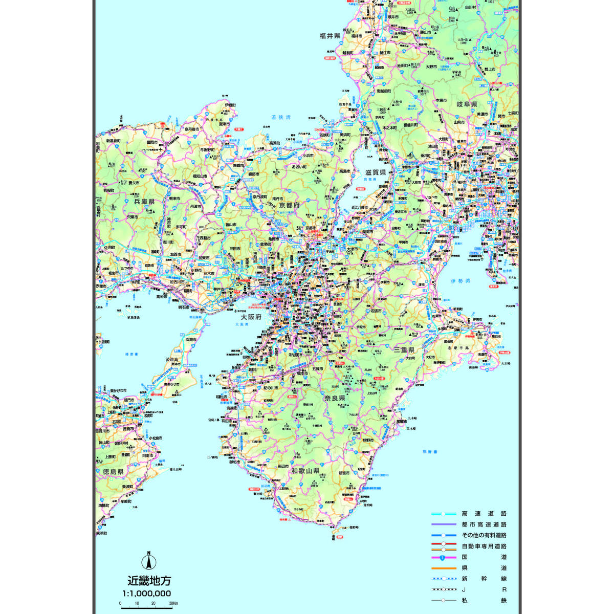 A地方別マップ 近畿地方 | 地図素材