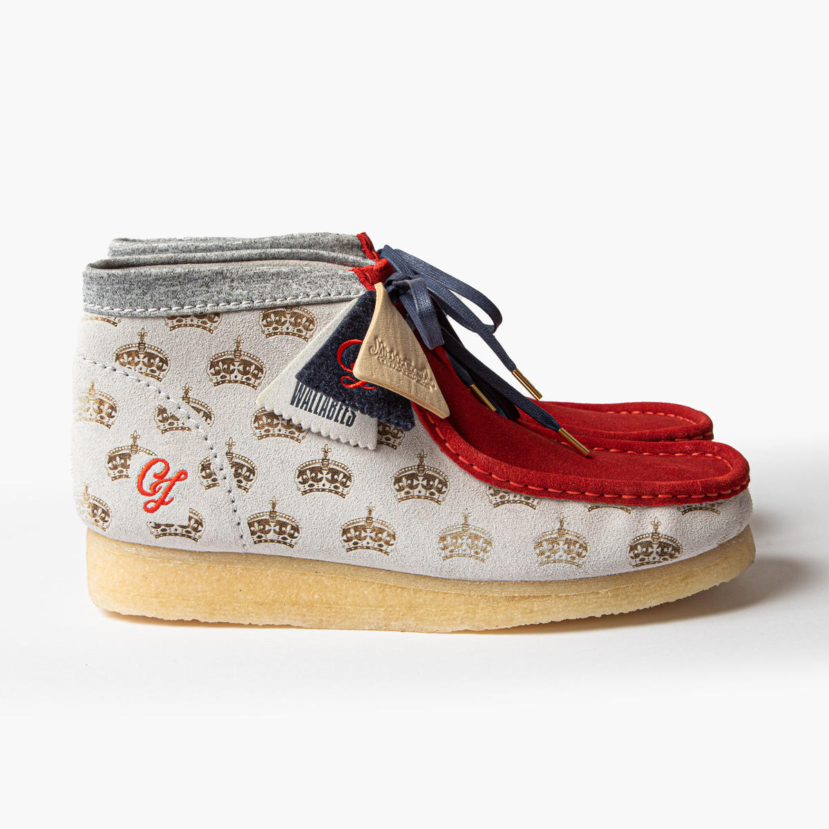 MIGHTY CROWN × CLARKS Wallabee Bt VCY / Red/Gra...