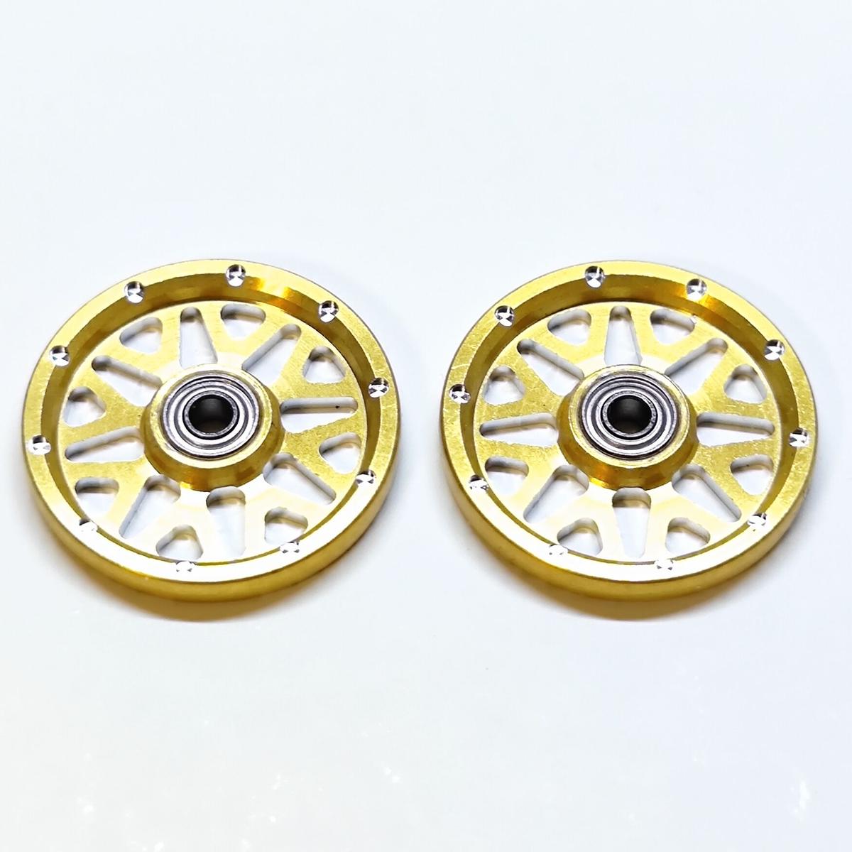 【Yスポーク】CNC加工 19mm オールアルミベアリングローラー | mindev(みんでぶ)