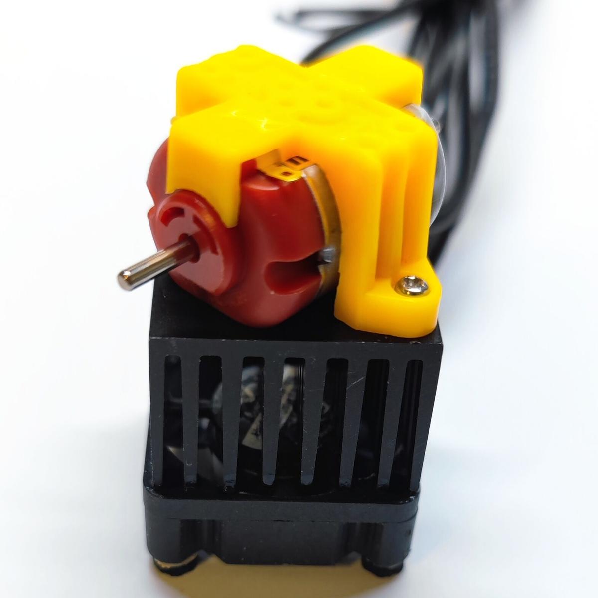 【M-COOLER V2】モーター慣らし ベース ヒートシンク&ファン&モーターベース | m...