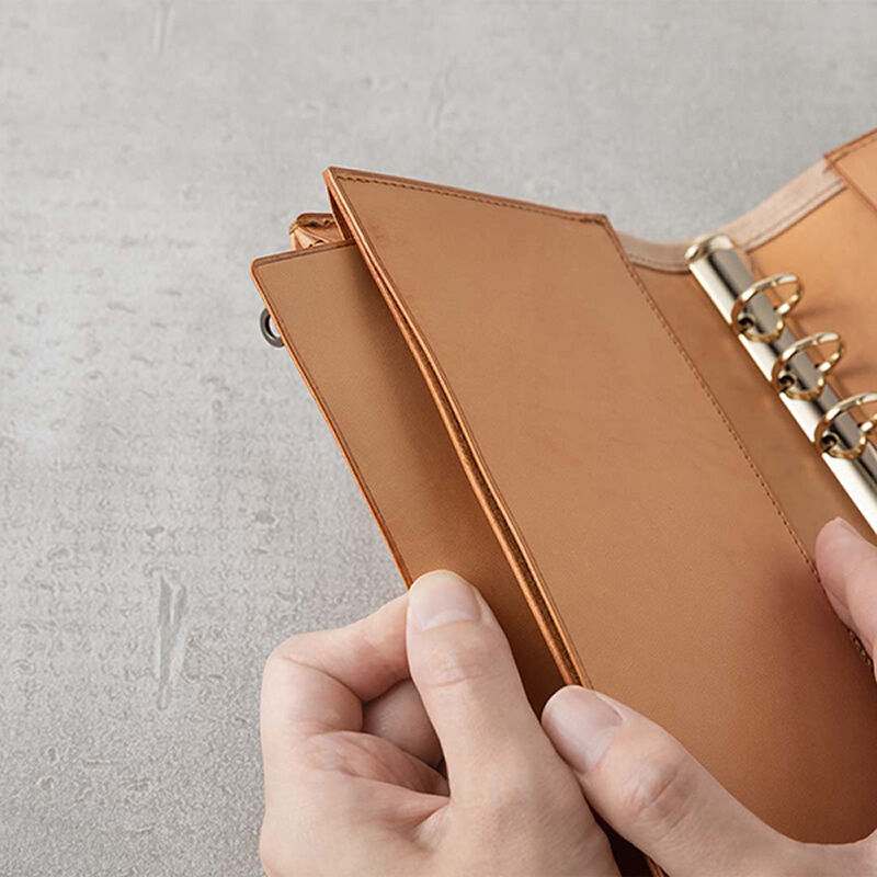 KNOX 【FLUCT｜フラクト】 システム手帳 バイブルサイズ フラップ付き 12...