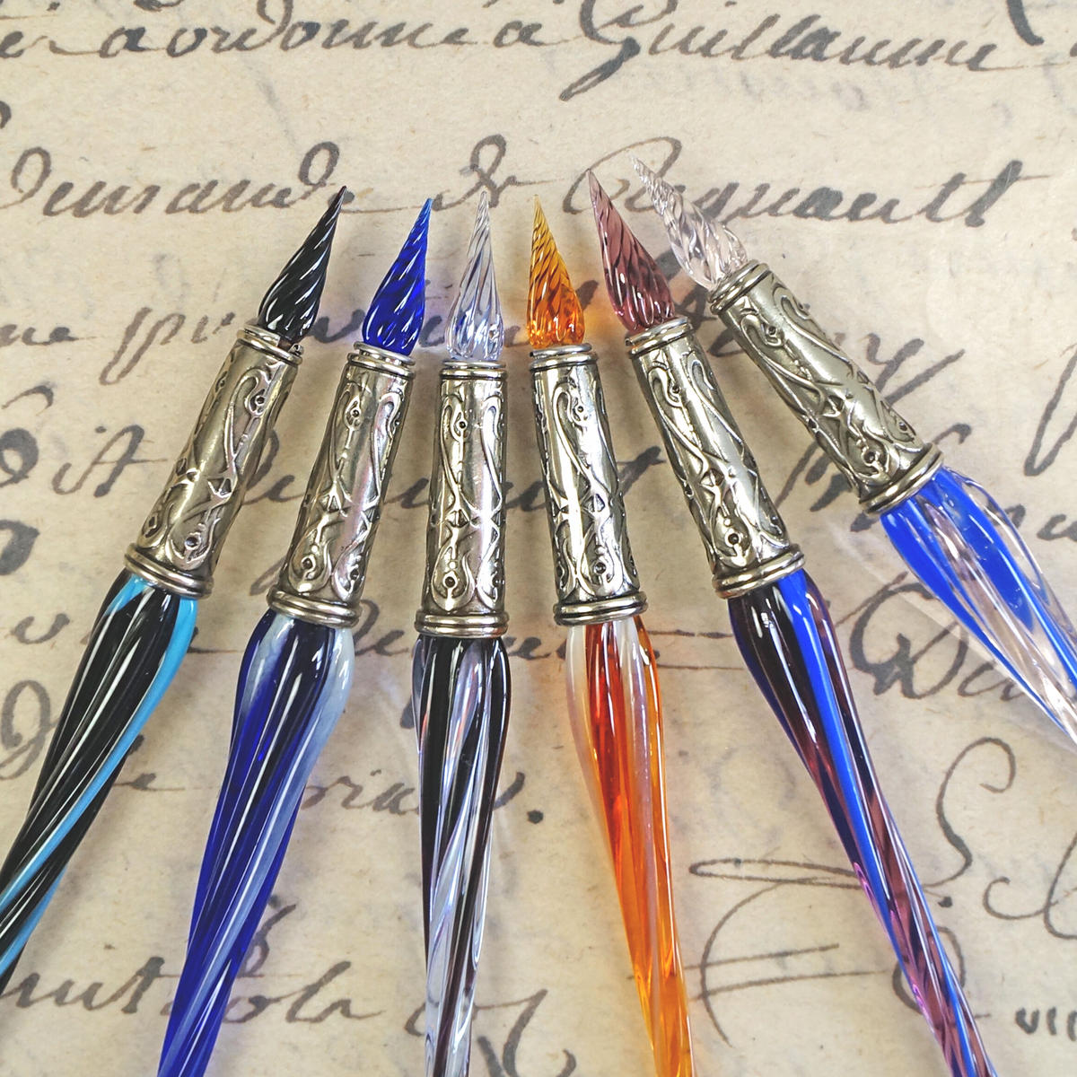 イタリア製 Bortoletti （ボルトレッティ） Murano Glass + Ink S...